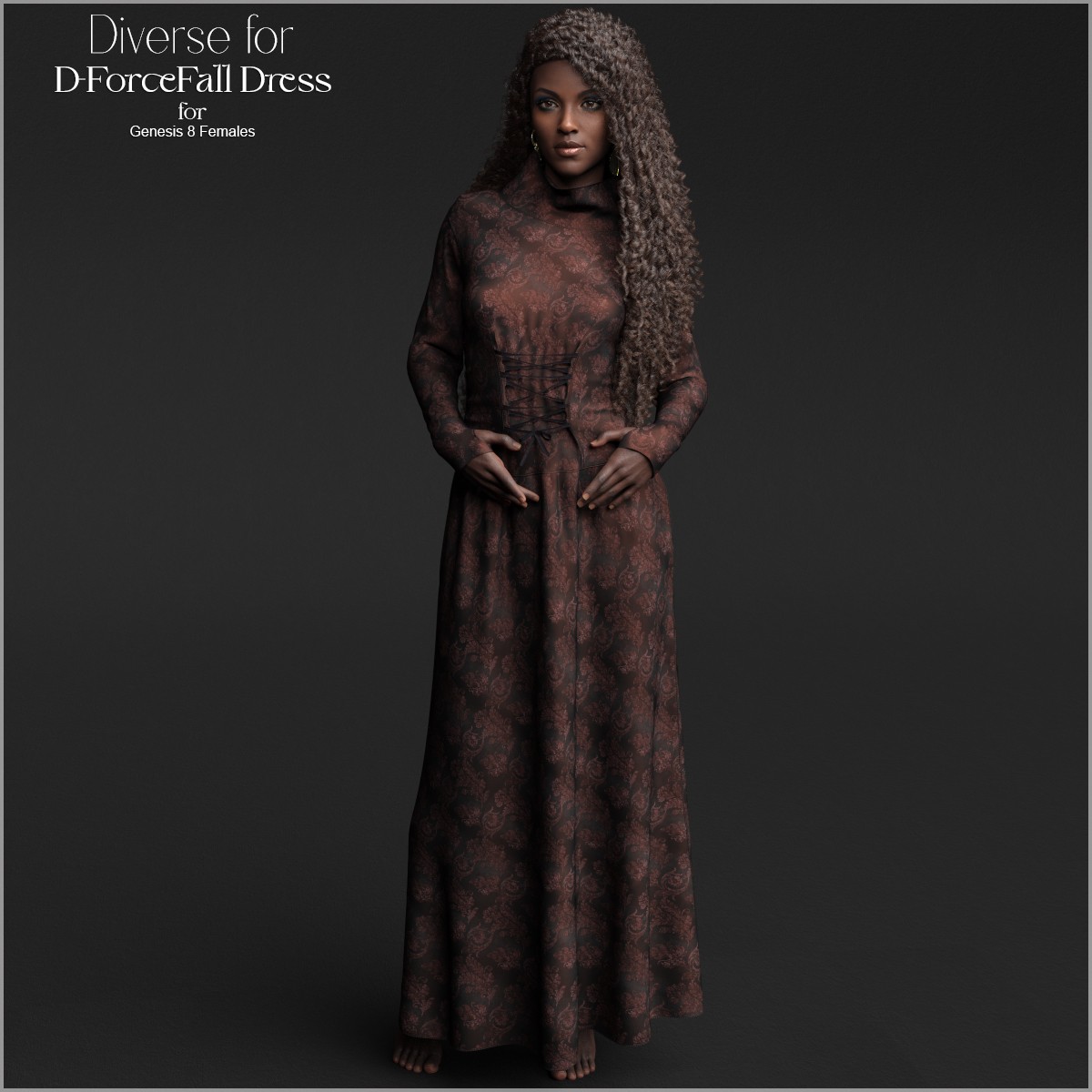 Diverse for D-Force Fall Dress | Daz 3D