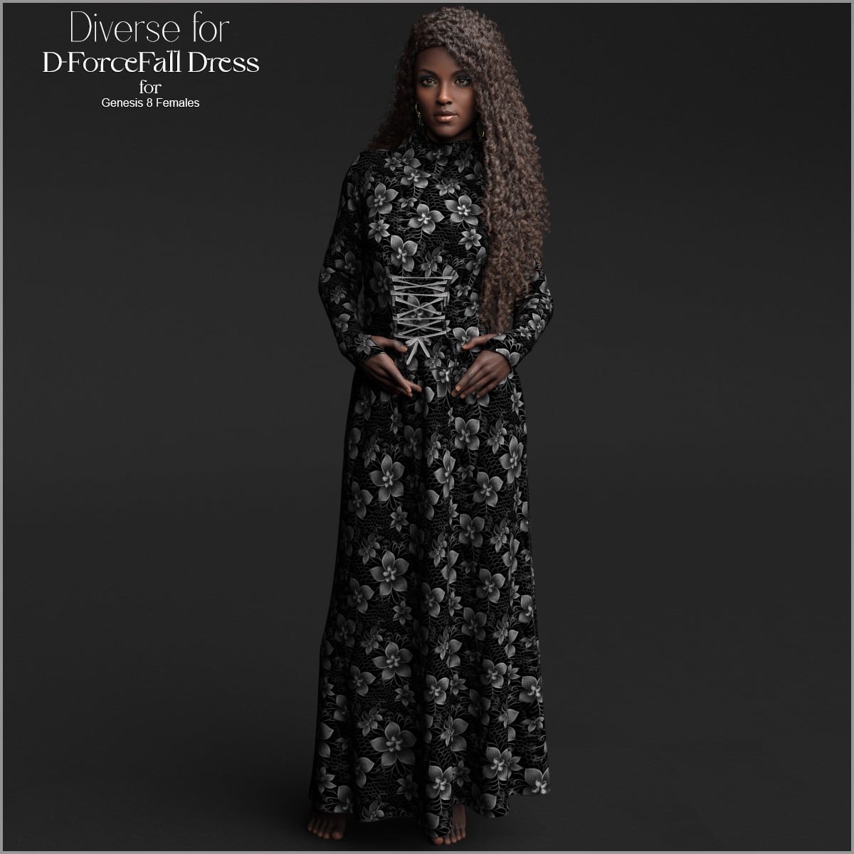 Diverse for D-Force Fall Dress | Daz 3D
