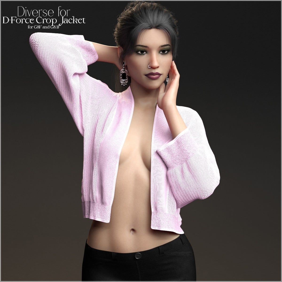 Diverse for D-Force Crop Jacket | Daz 3D