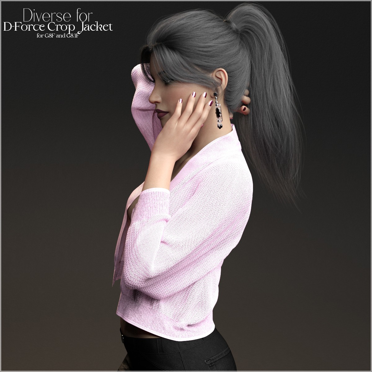 Diverse for D-Force Crop Jacket | Daz 3D