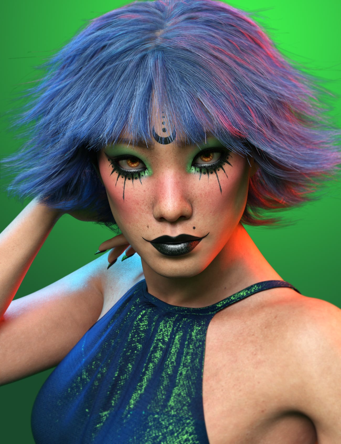 SE Simple Halloween Makeup for Genesis 9 | Daz 3D