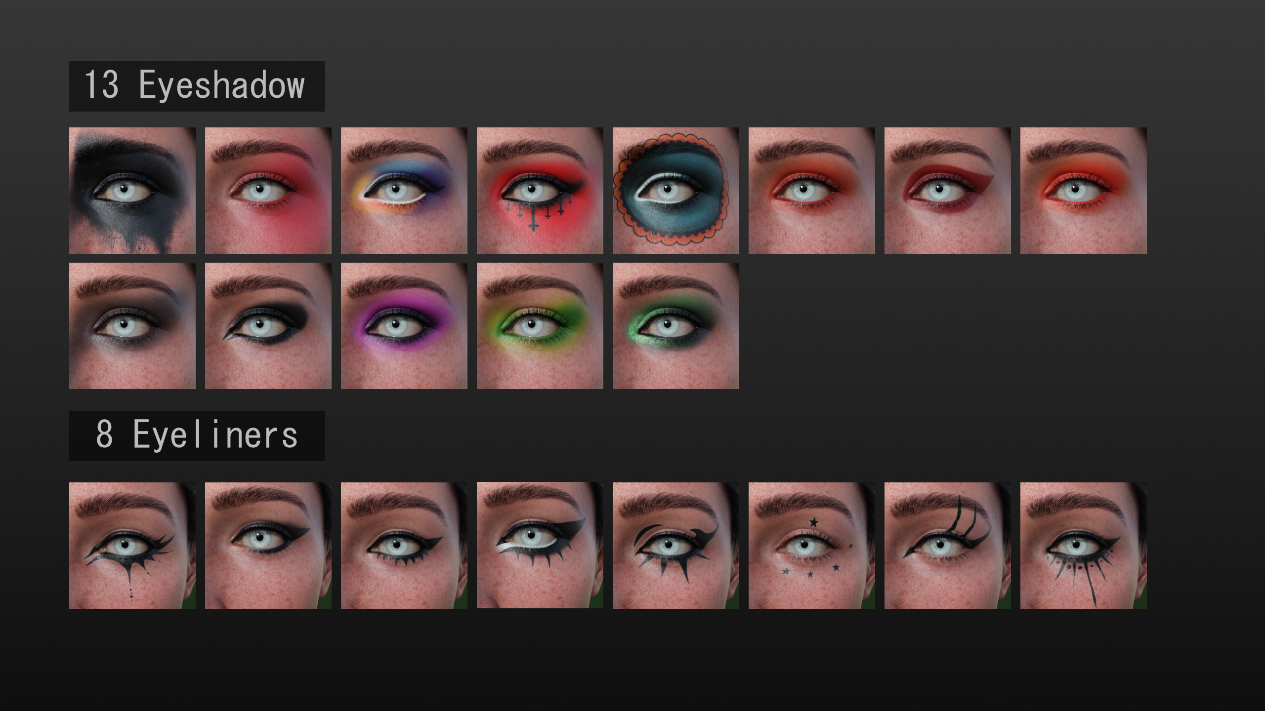 SE Simple Halloween Makeup for Genesis 9 | Daz 3D