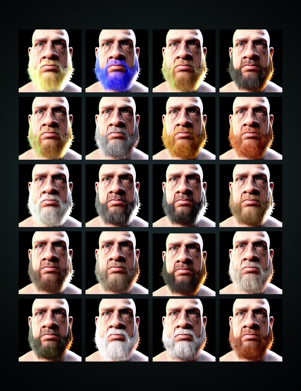 M3D Bandholz Beard for Genesis 9 | Daz 3D
