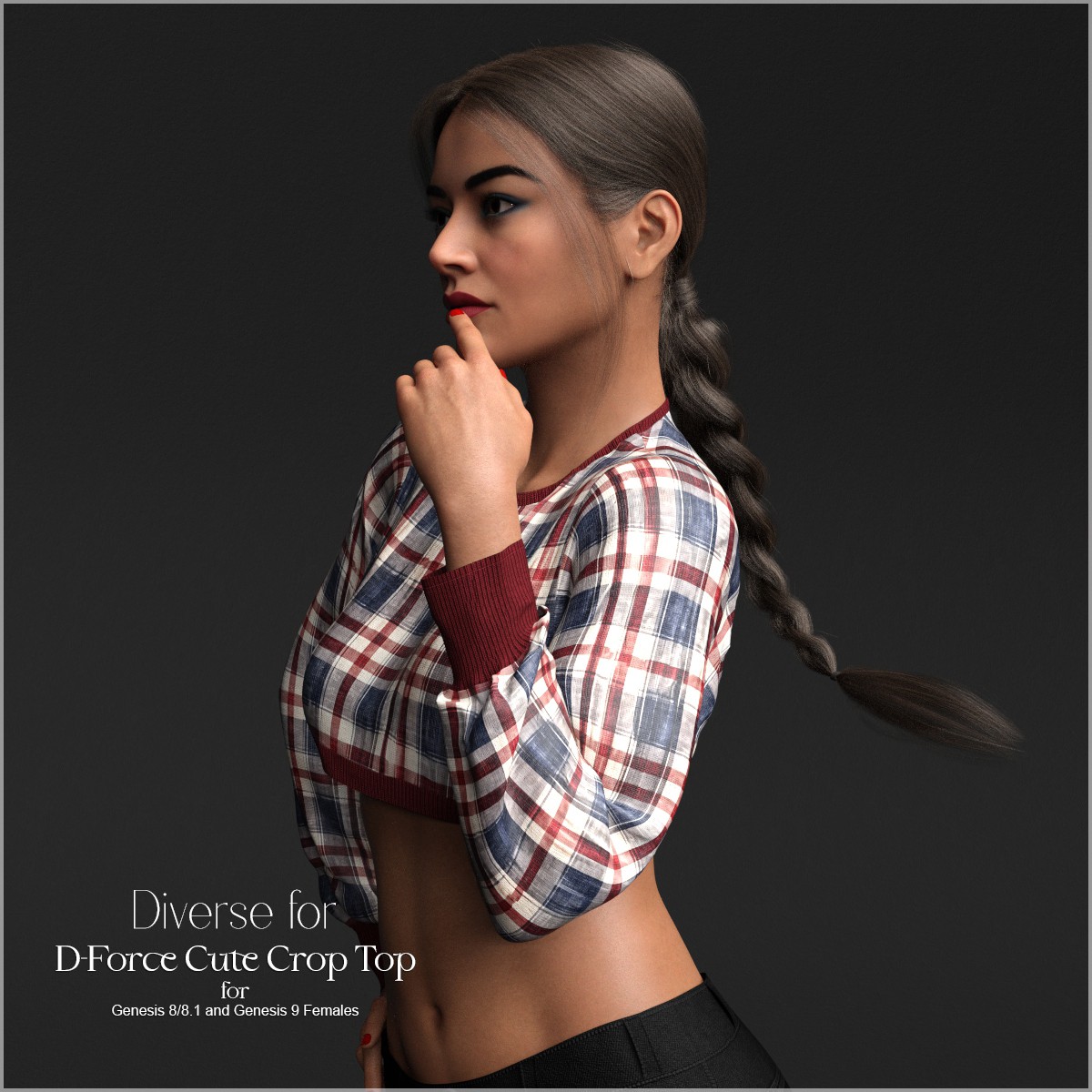 Diverse for Cute Crop Top | Daz 3D
