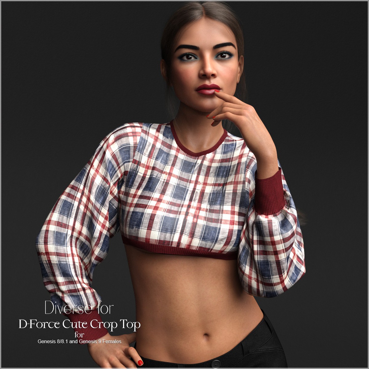 Diverse for Cute Crop Top | Daz 3D