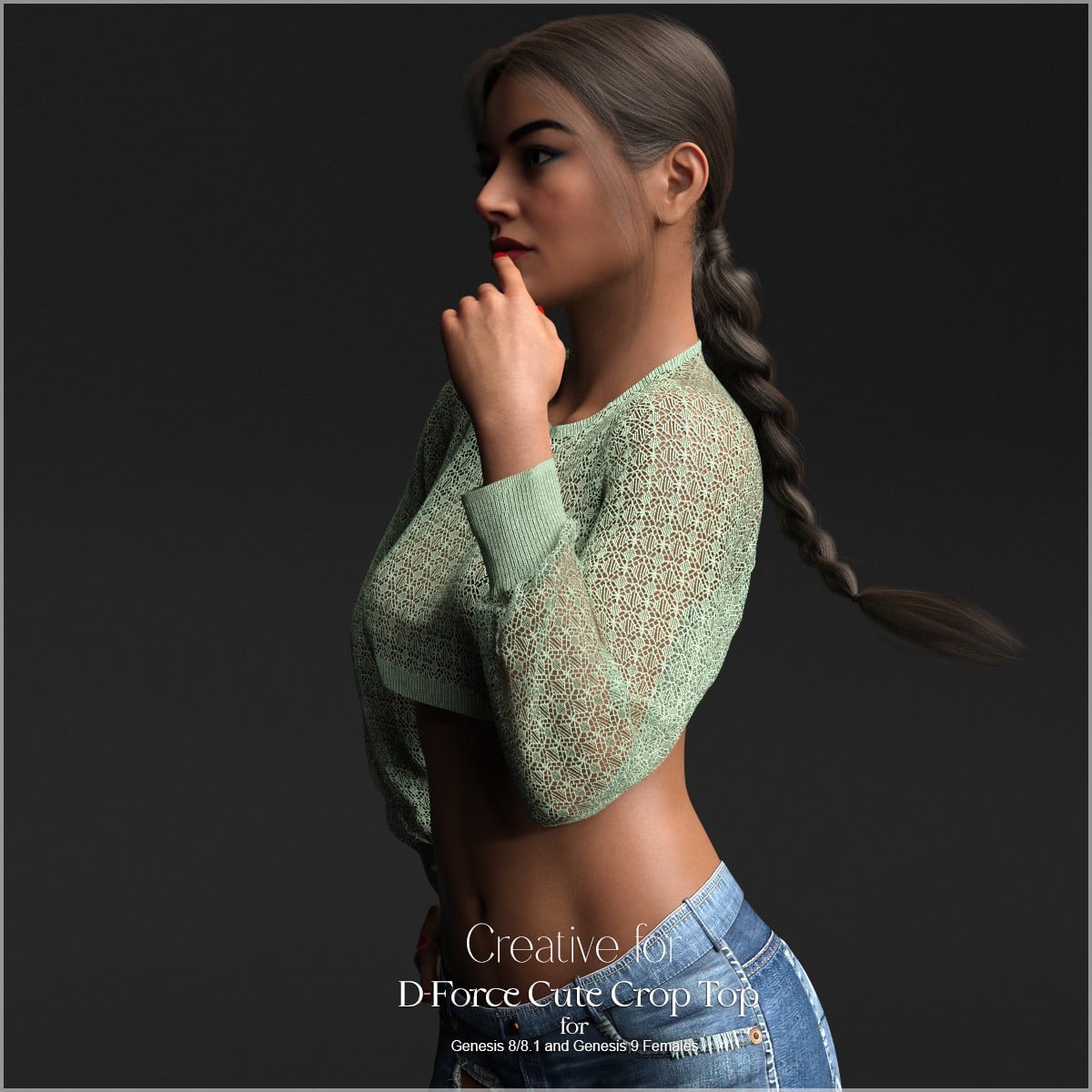 Creative for Cute Crop Top | Daz 3D