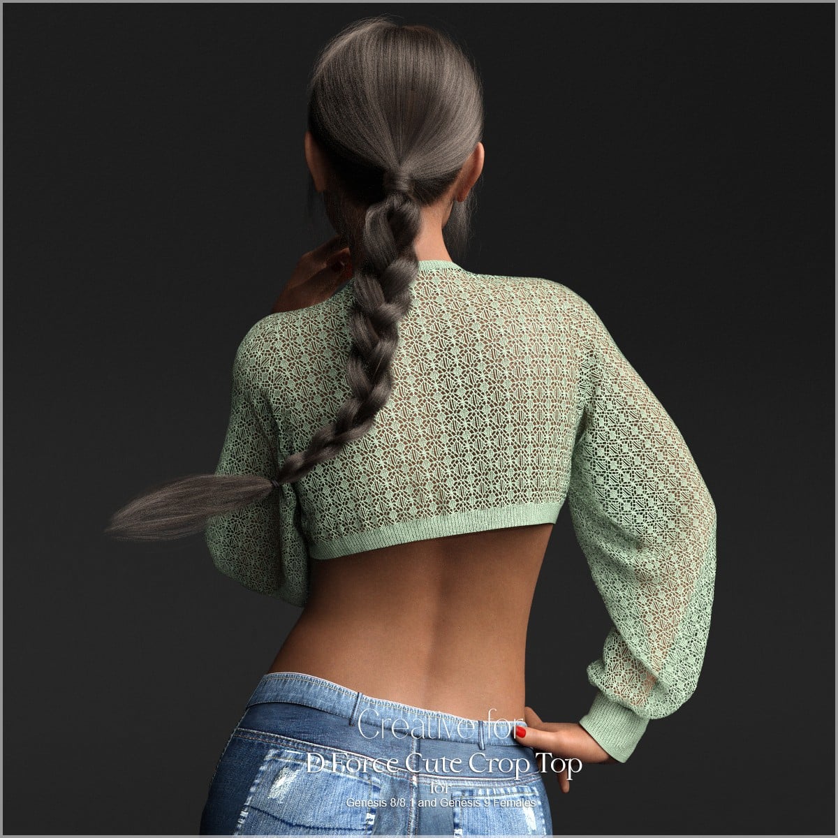 Creative for Cute Crop Top | Daz 3D