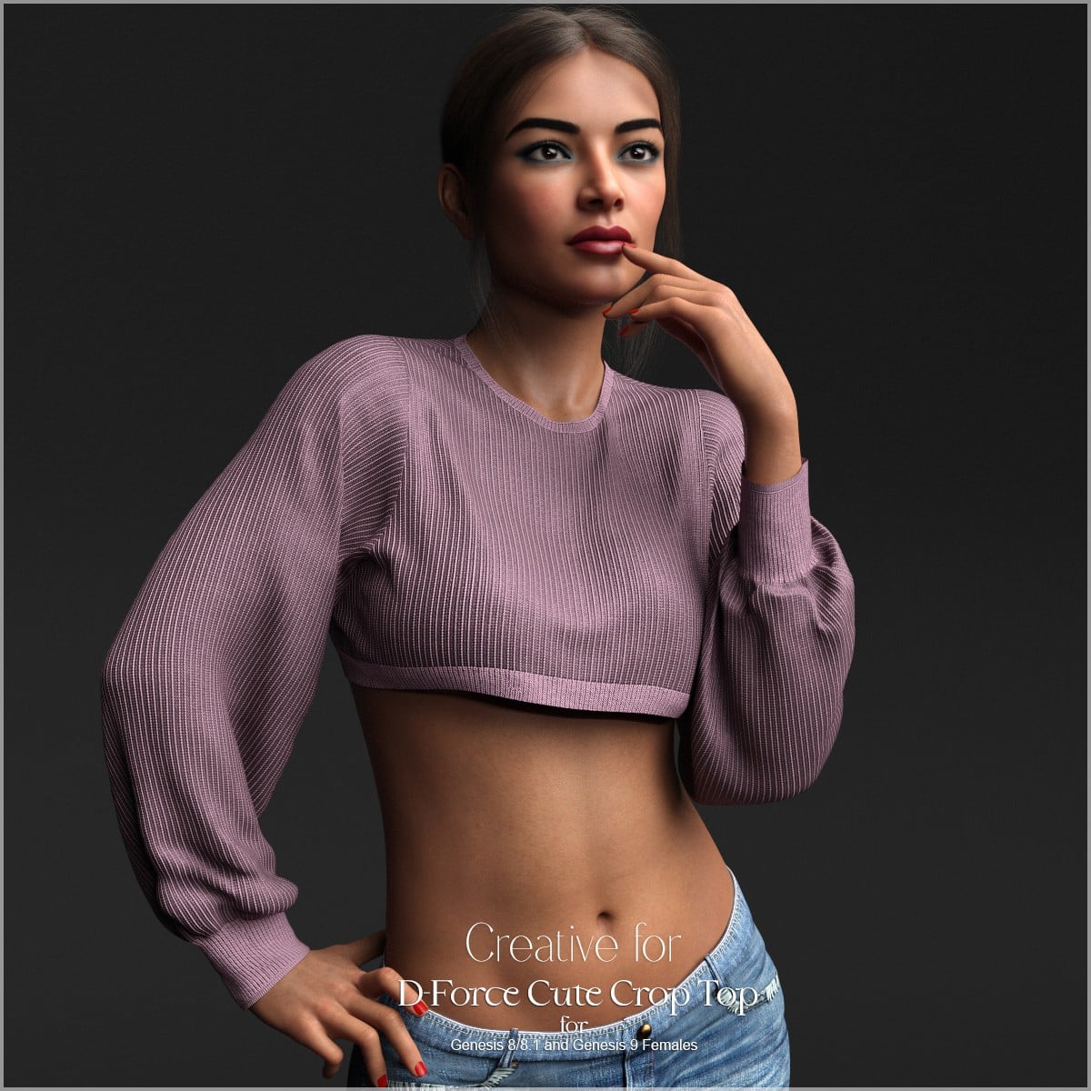 Creative for Cute Crop Top | Daz 3D