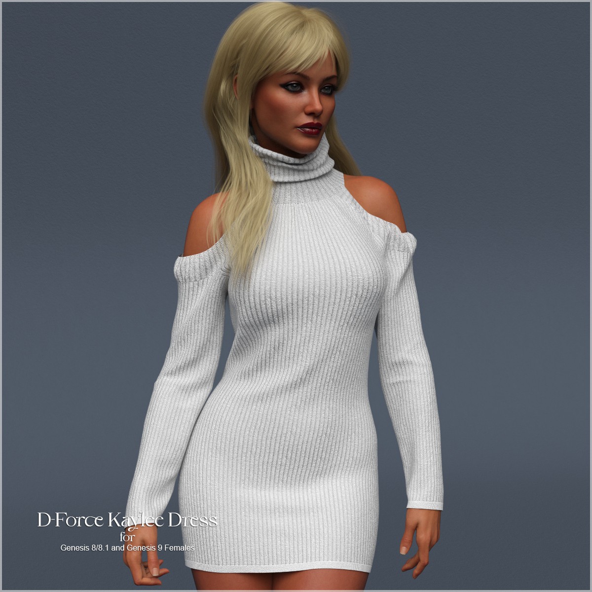 D-Force Kaylee Dress for Genesis 8 and 9 Females | Daz 3D