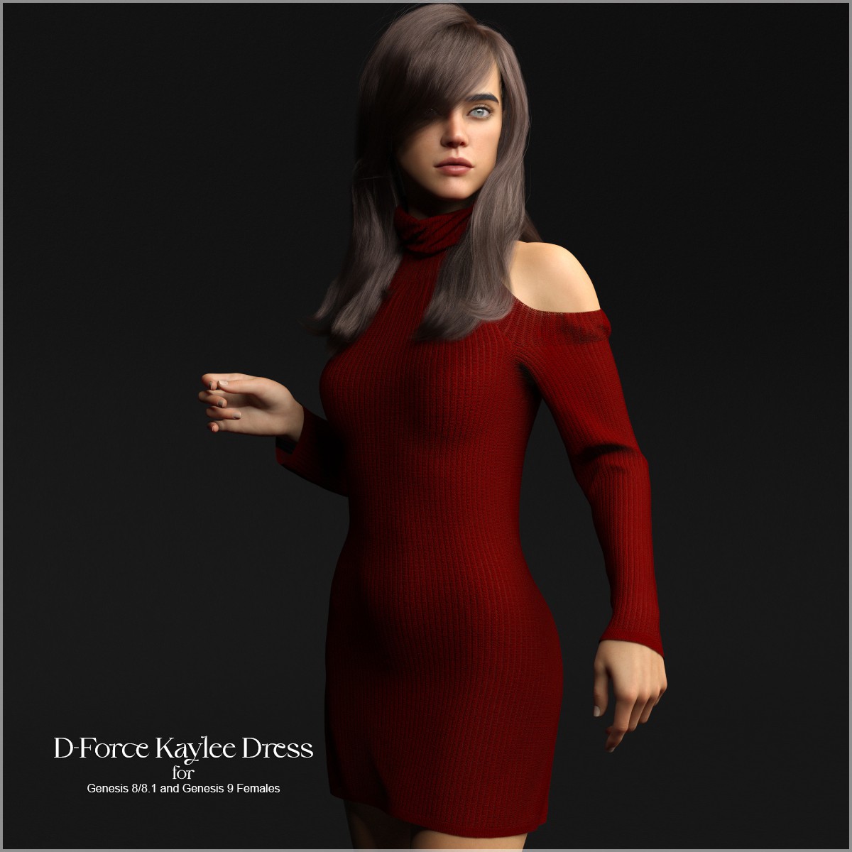 D-Force Kaylee Dress for Genesis 8 and 9 Females | Daz 3D