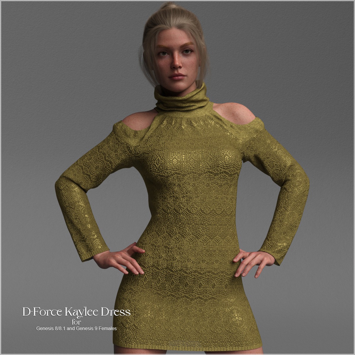 D-Force Kaylee Dress for Genesis 8 and 9 Females | Daz 3D