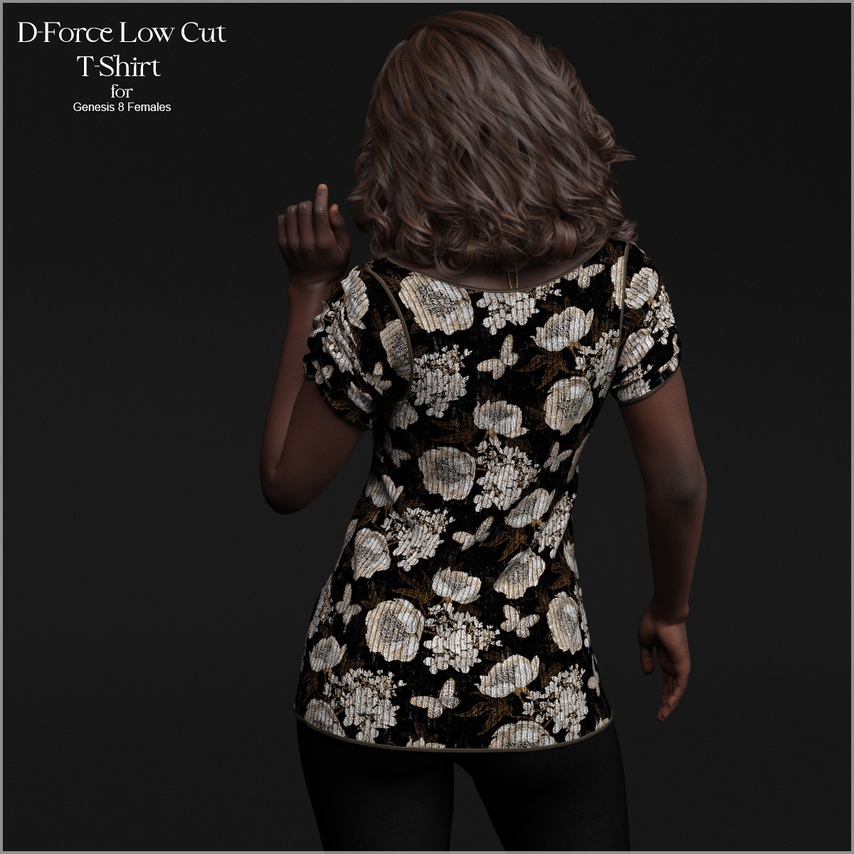 D-Force Low Cut T-Shirt for G8F and G8.1F | Daz 3D