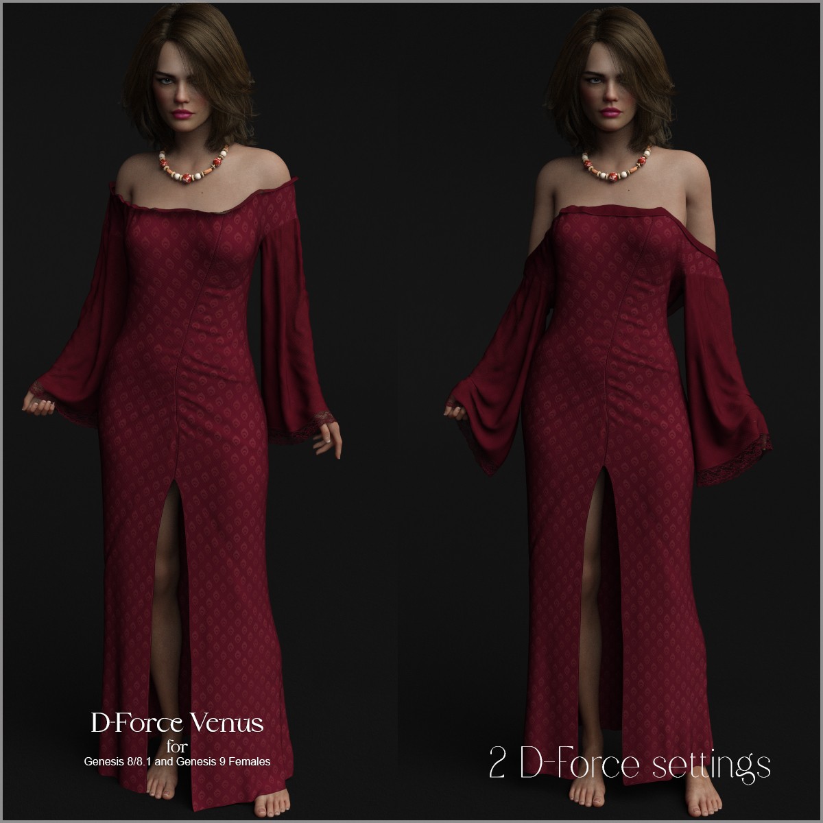 D-Force Venus for Genesis 8 and 9 Females | Daz 3D