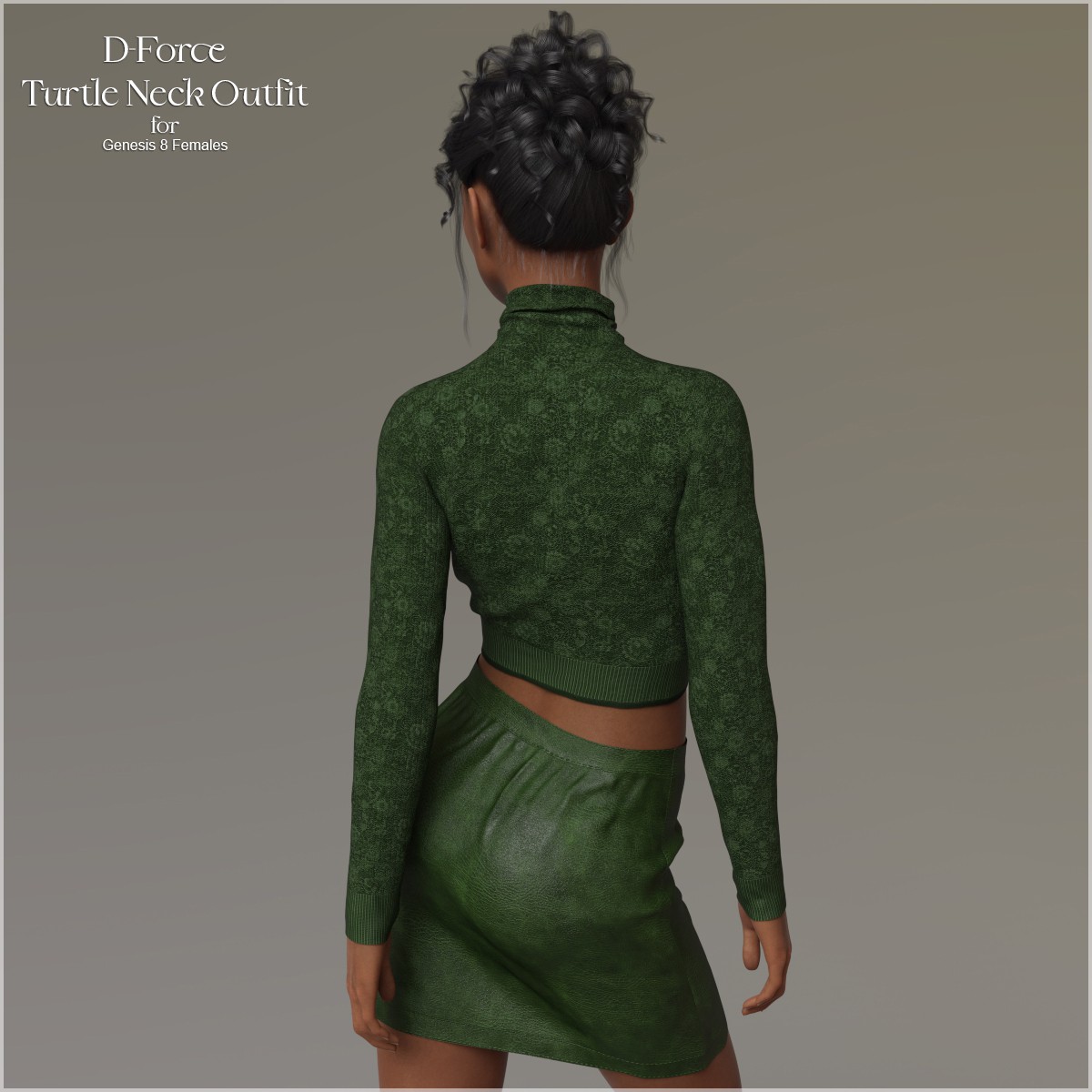 D-Force Turtleneck Outfit for G8F and G8.1F | Daz 3D