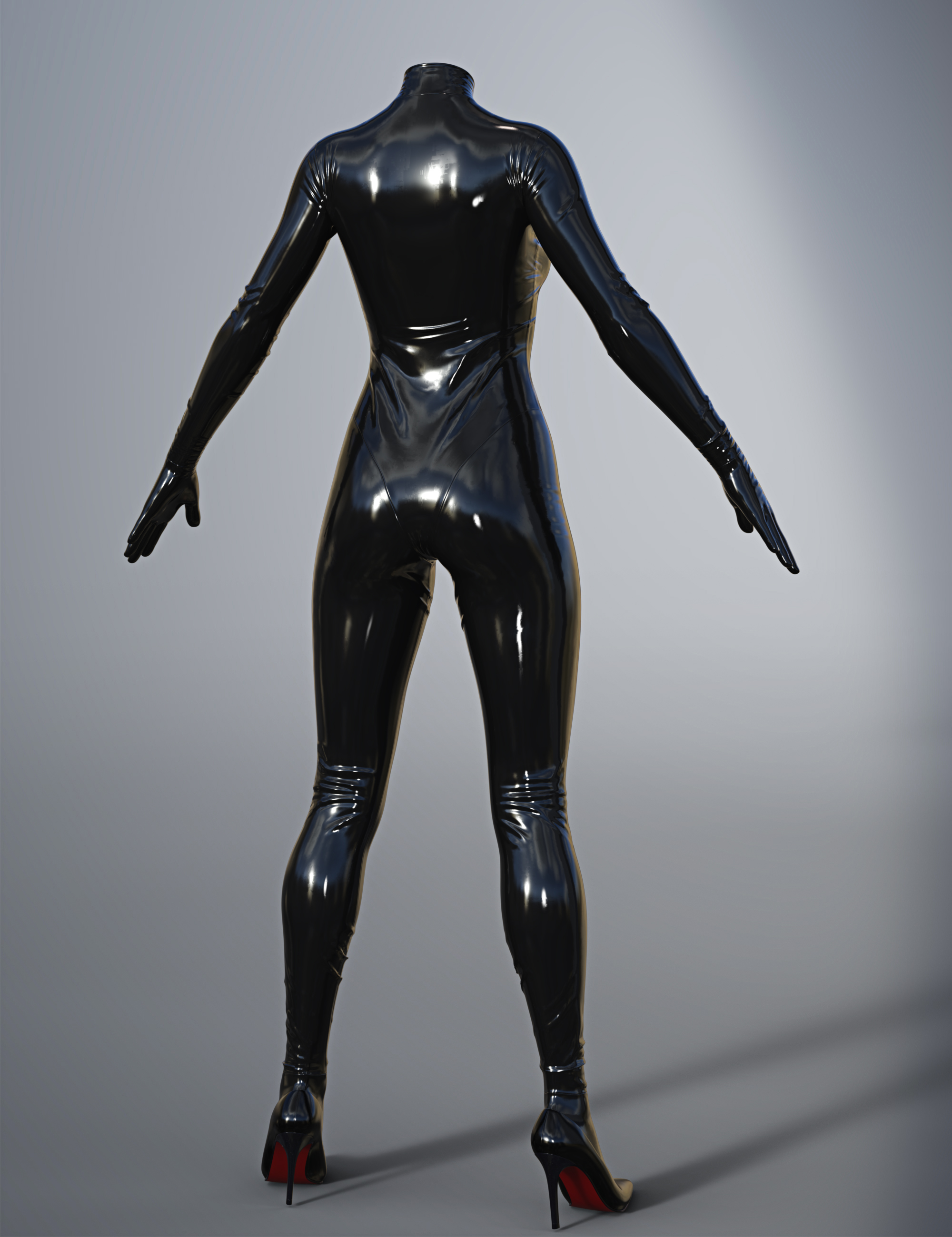 dForce SU Latex Outfit for Genesis 9, 8.1, and 8 Female | Daz 3D