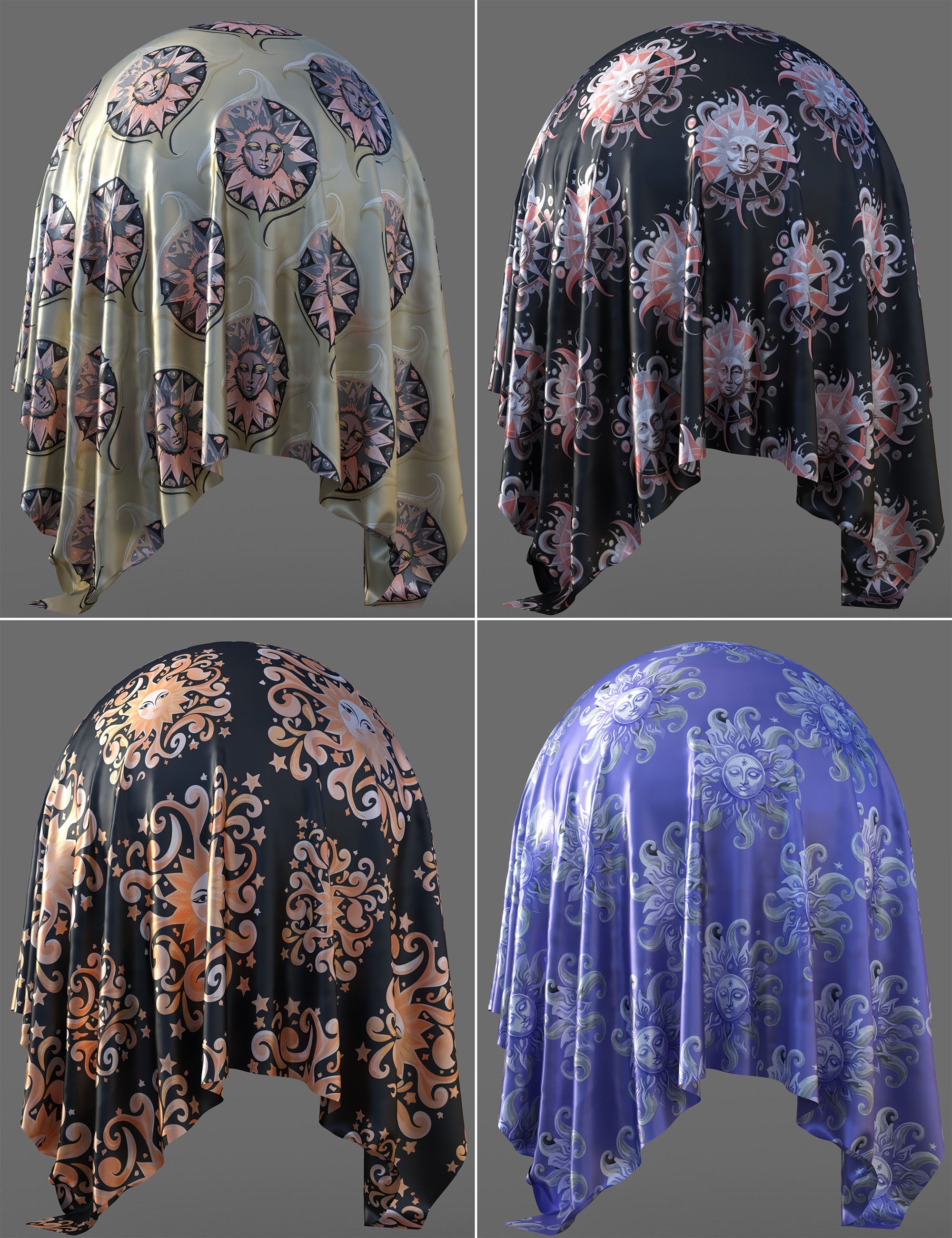 Celestial Fabric Iray Shaders - MR | Daz 3D
