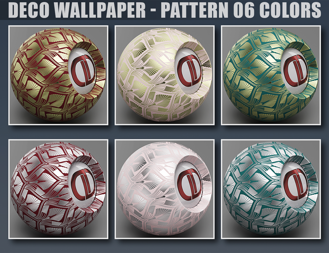 DD PBR Deco Wallpaper Shaders for Iray Vol 2 | Daz 3D