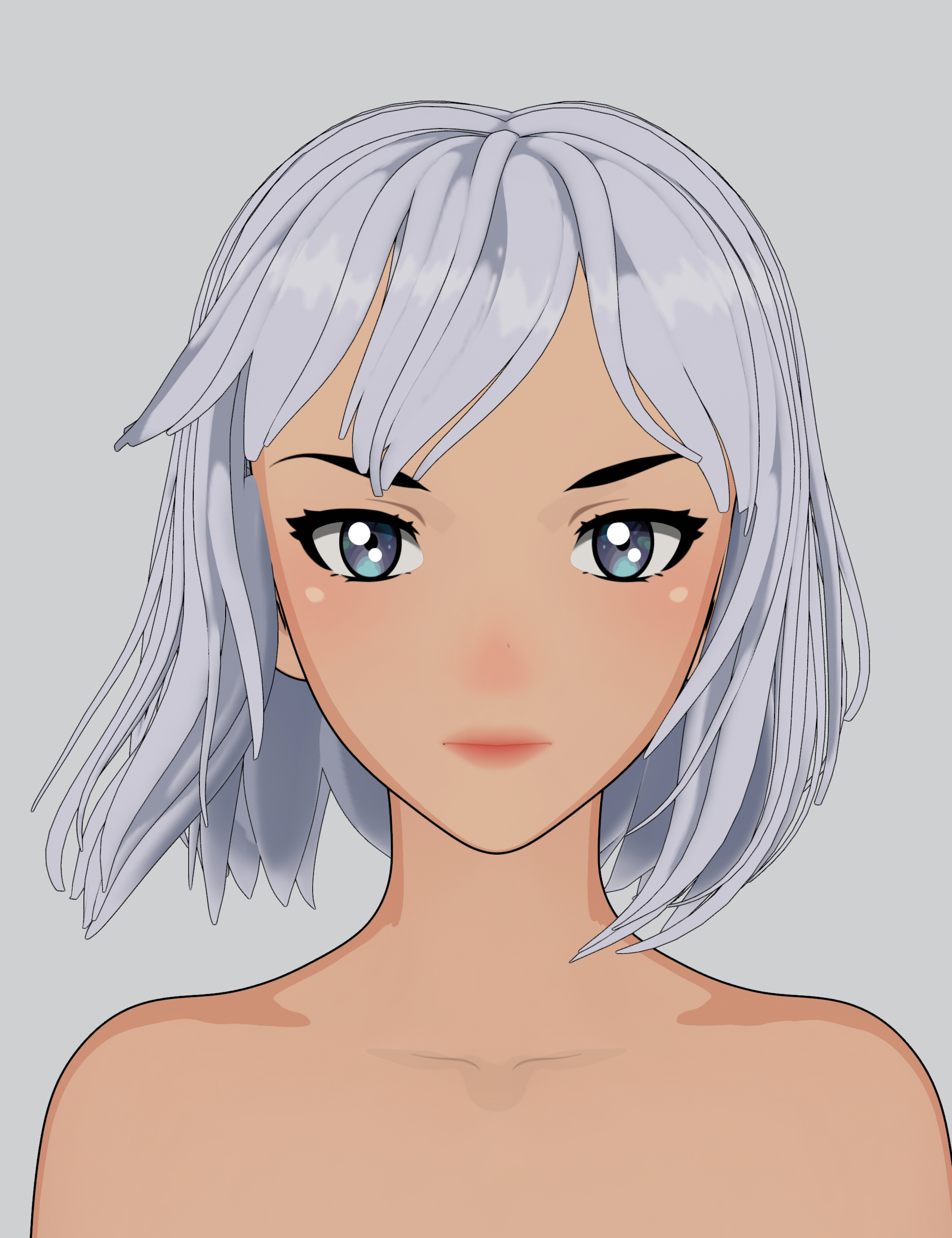 HS Toon Bob Hair for Genesis 9 Anime | Daz 3D