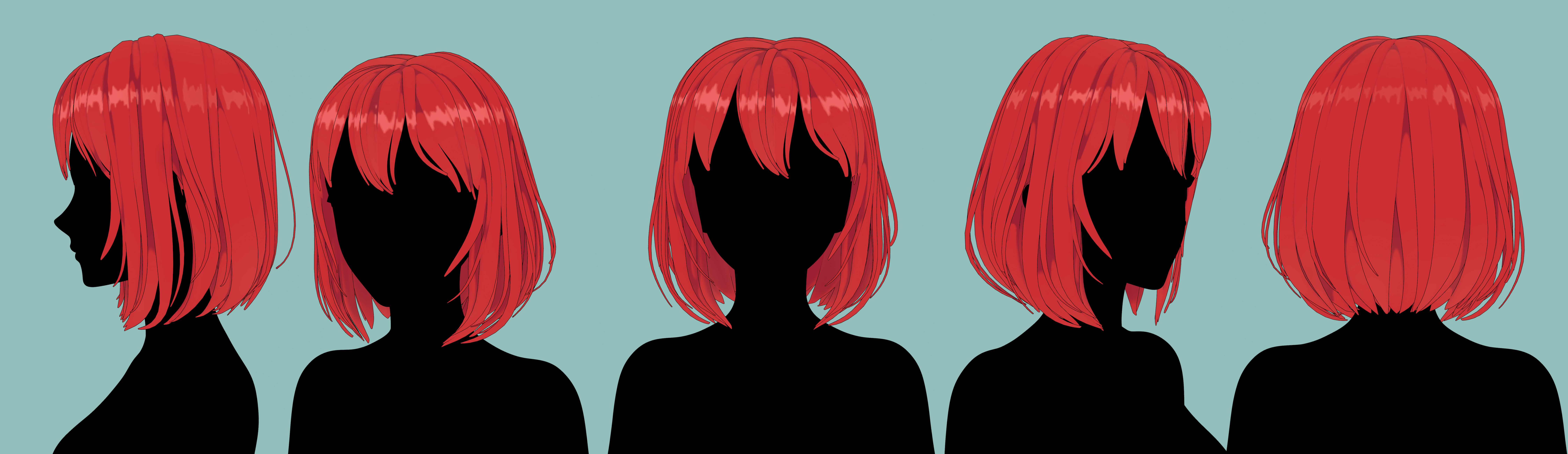 HS Toon Bob Hair for Genesis 9 Anime | Daz 3D
