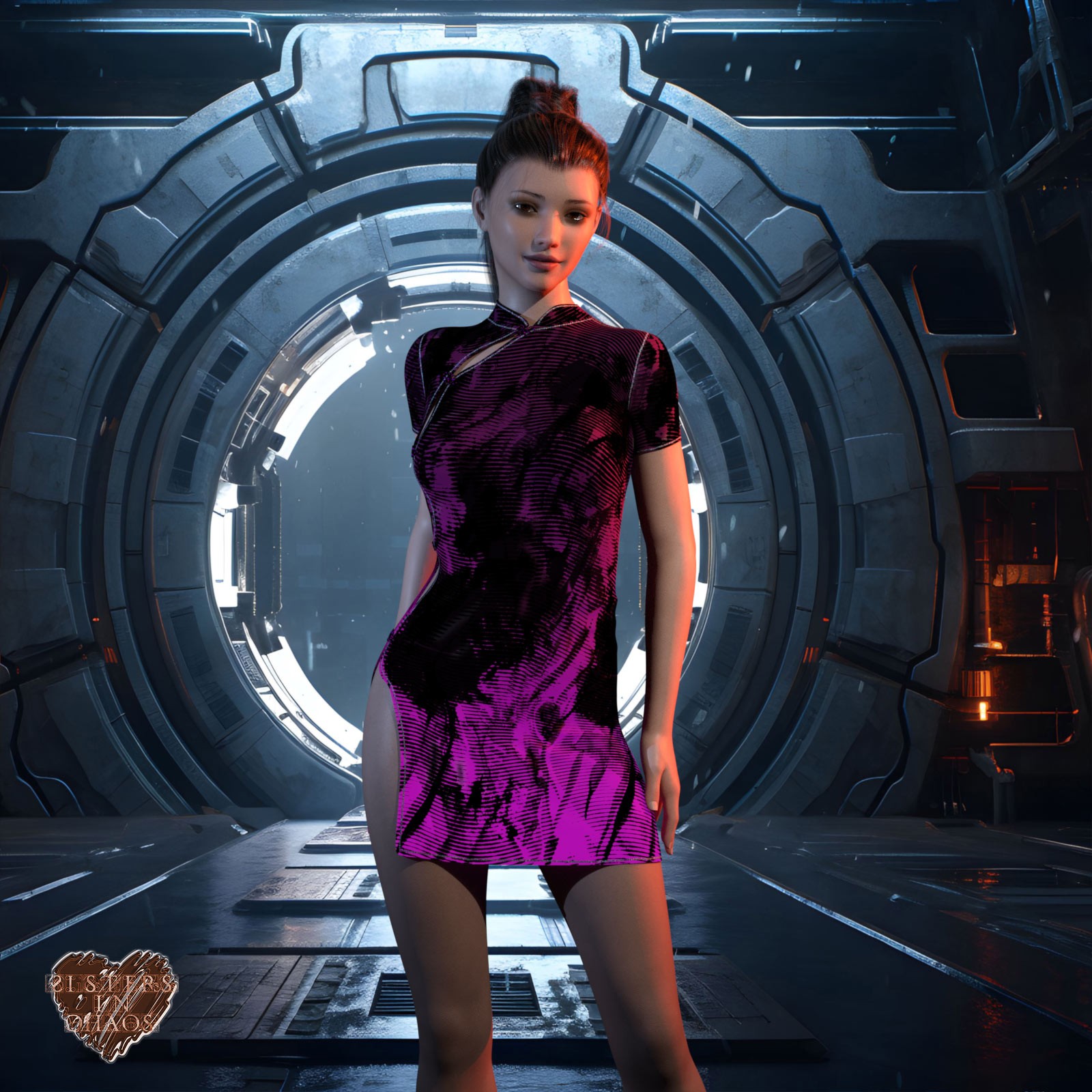 SIC Cyberpunk for Xiah Dress | Daz 3D