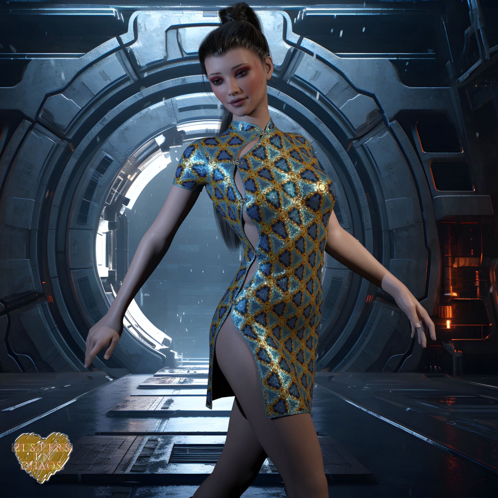SIC Cyberpunk for Xiah Dress | Daz 3D