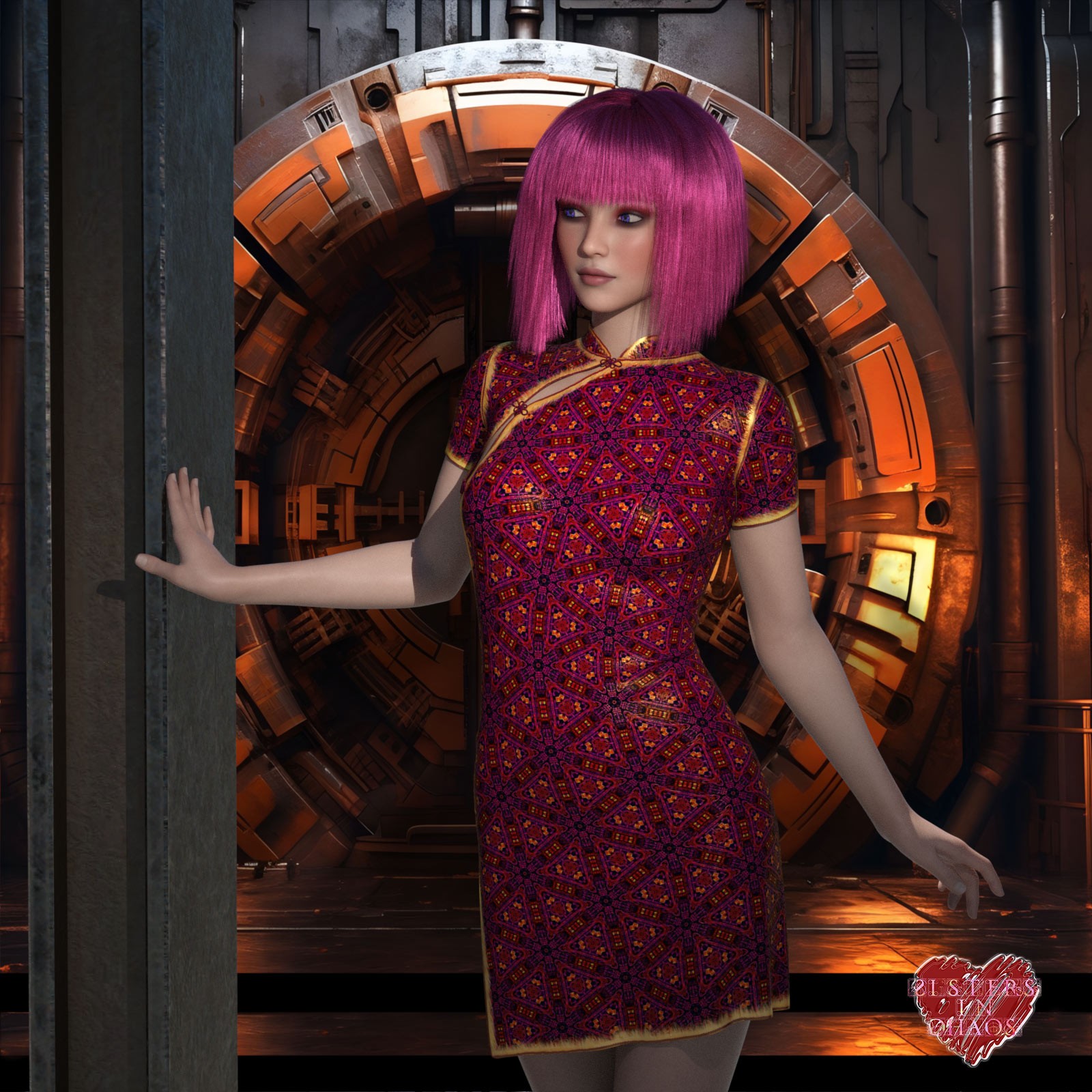 SIC Cyberpunk for Xiah Dress | Daz 3D