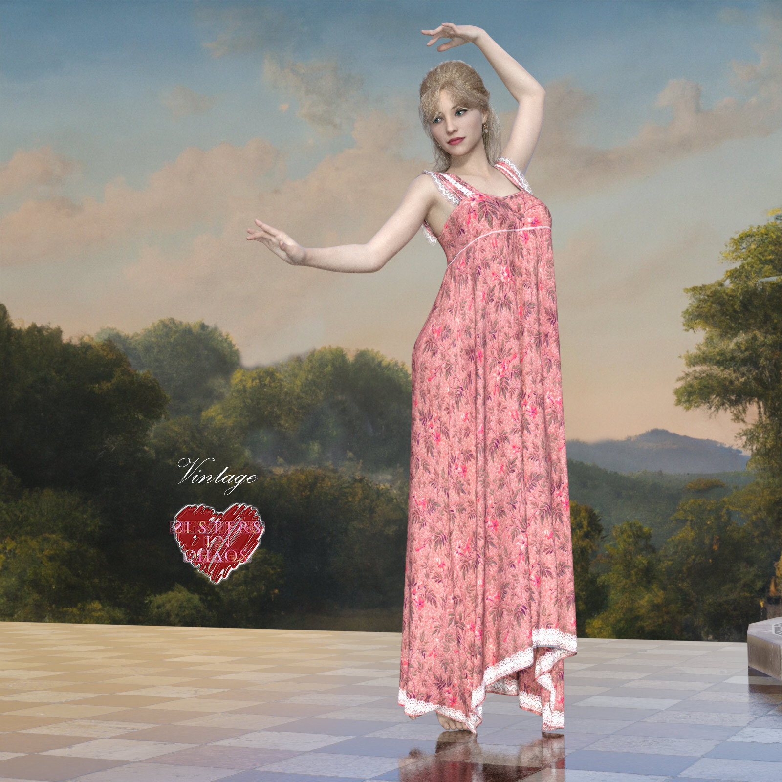 Daisy Gown for Genesis 8.x Females | Daz 3D