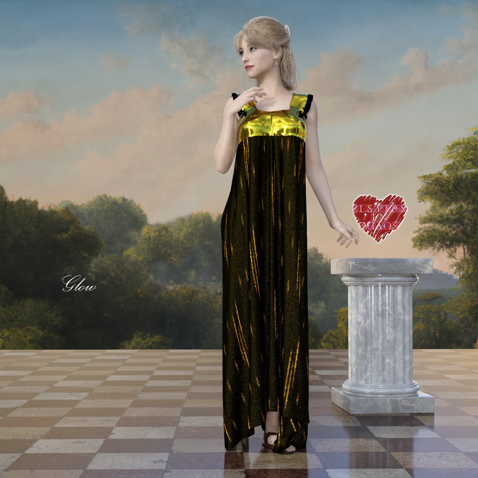 Daisy Gown for Genesis 8.x Females | Daz 3D