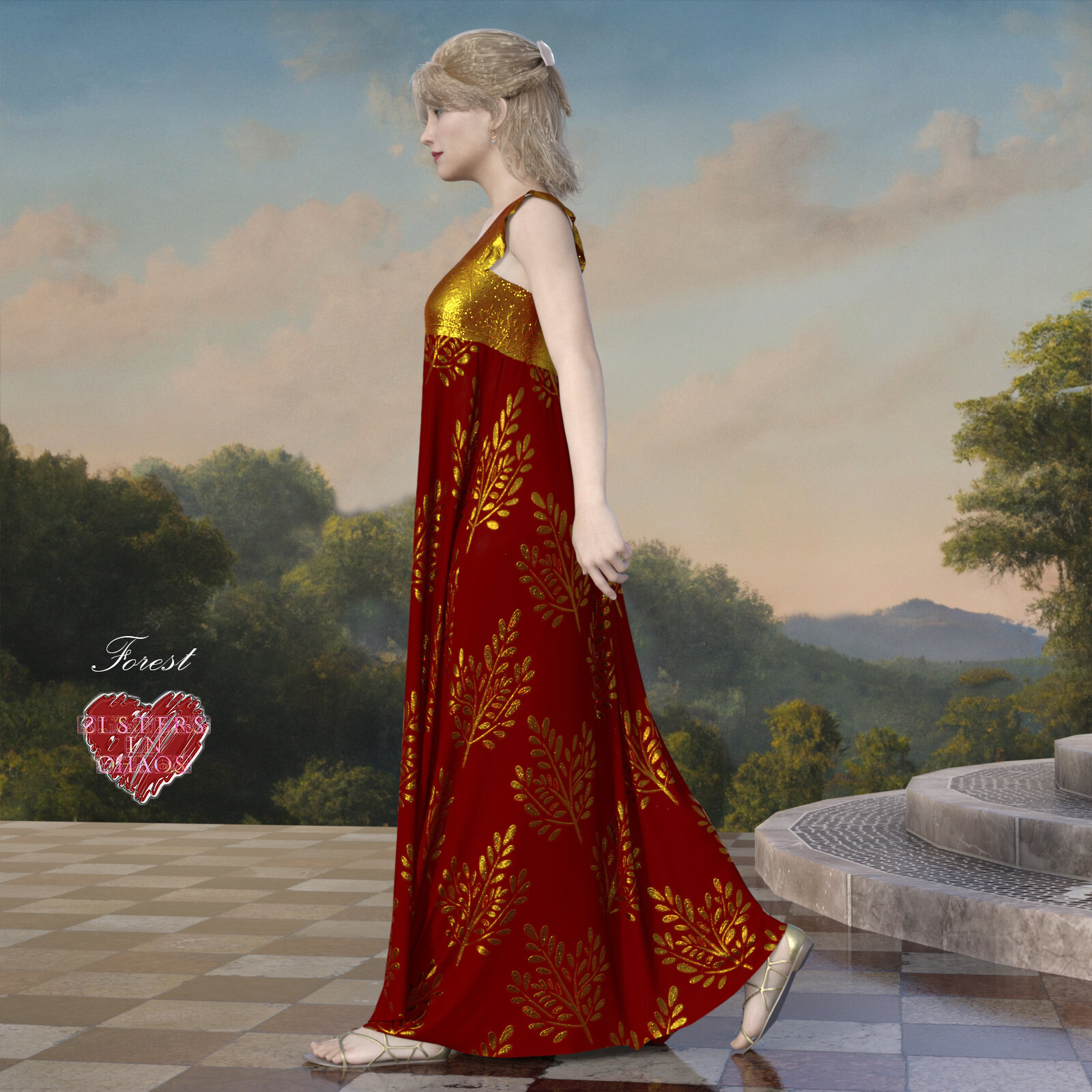 Daisy Gown for Genesis 8.x Females | Daz 3D