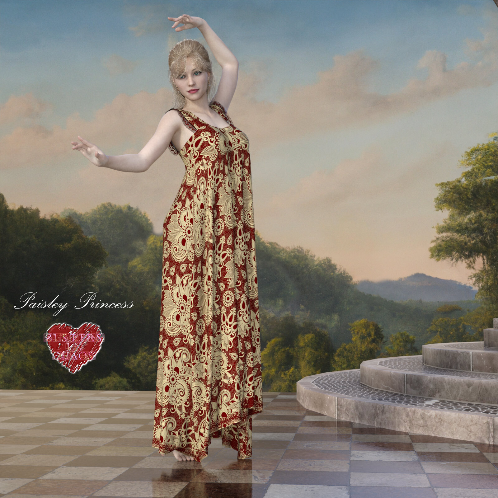 Daisy Gown for Genesis 8.x Females | Daz 3D