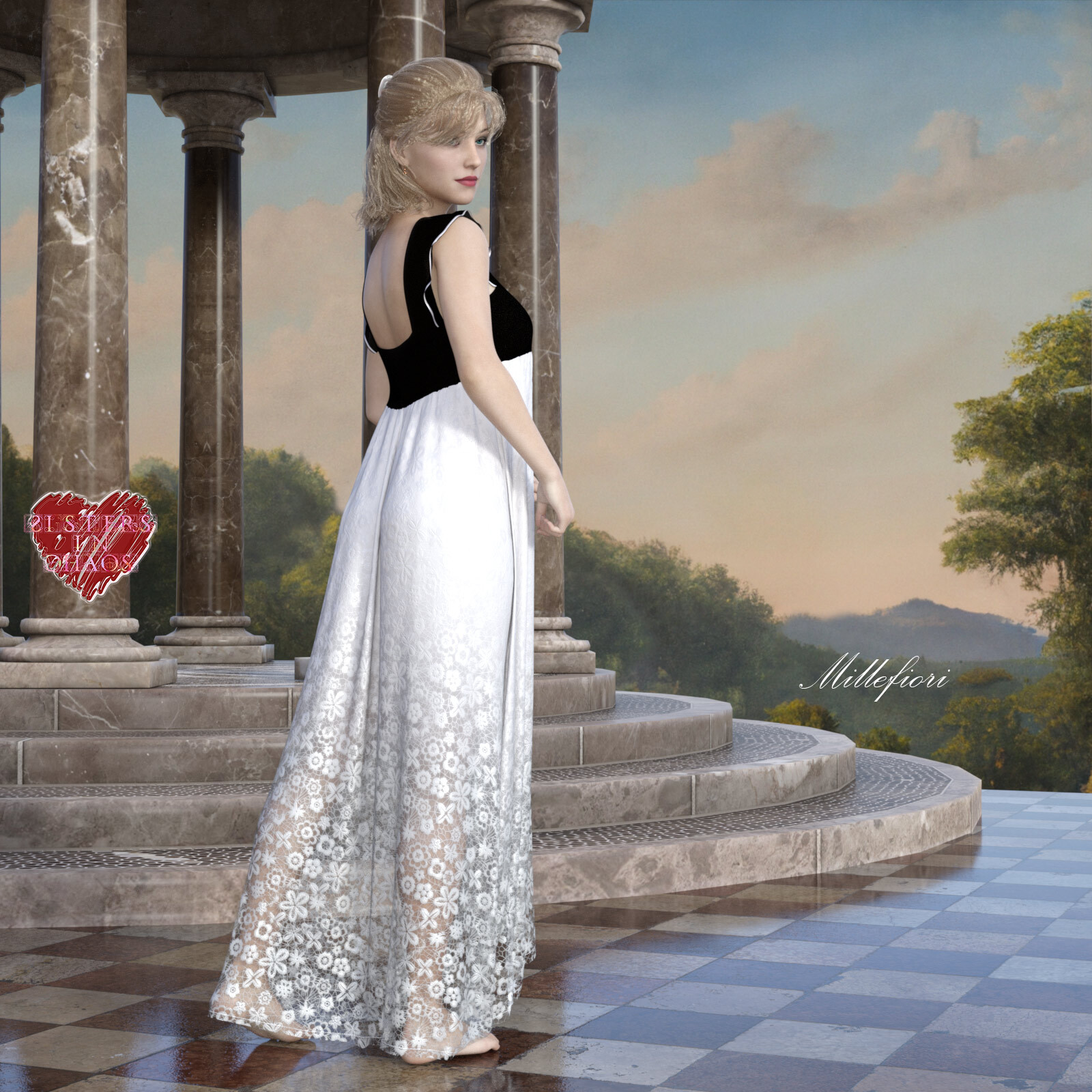Daisy Gown for Genesis 8.x Females | Daz 3D