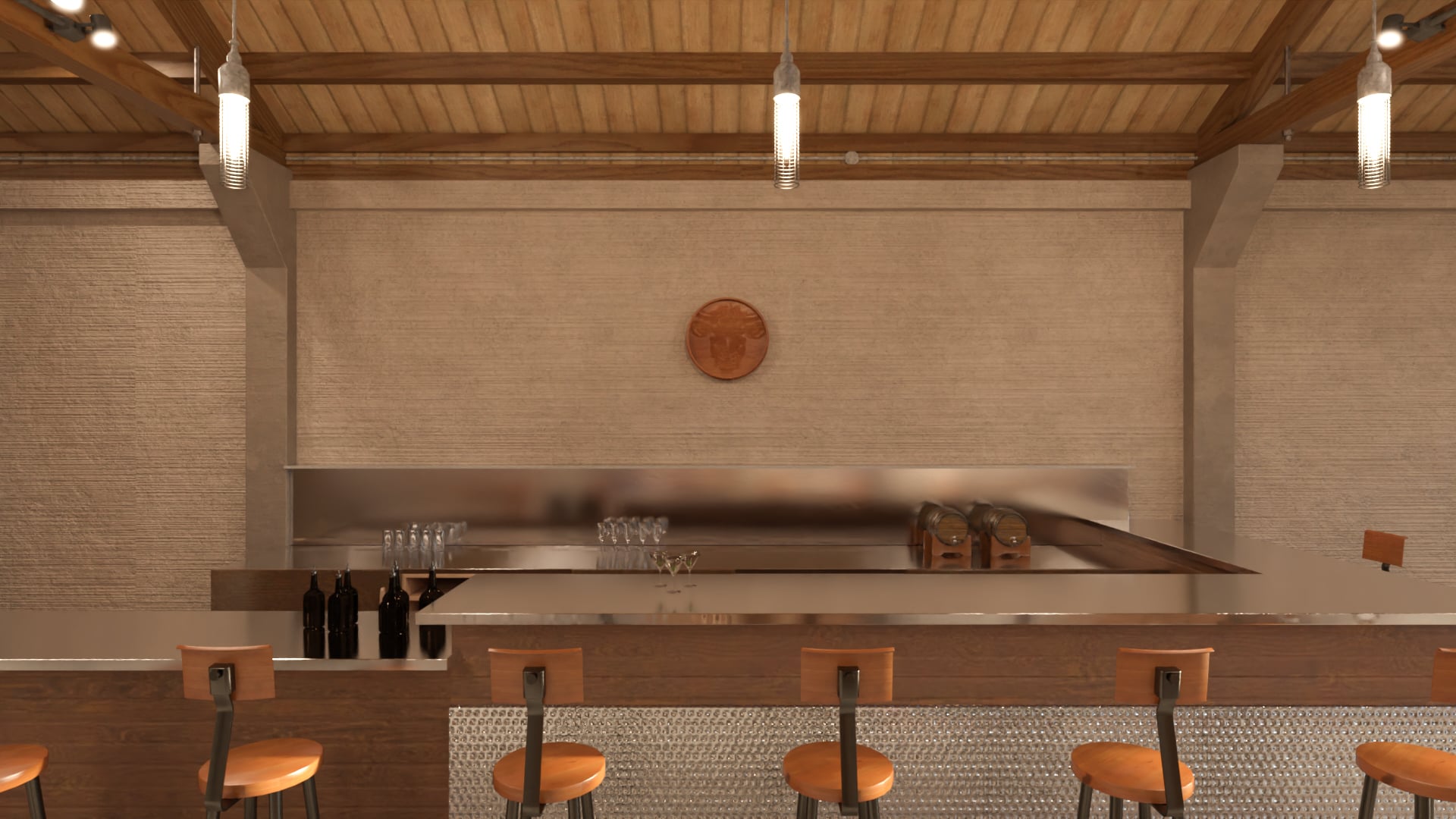 Modern Barn Restaurant | Daz 3D