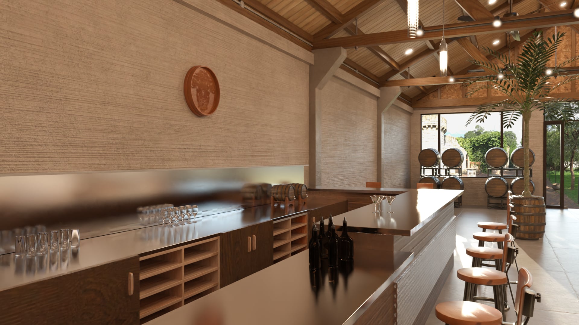 Modern Barn Restaurant | Daz 3D
