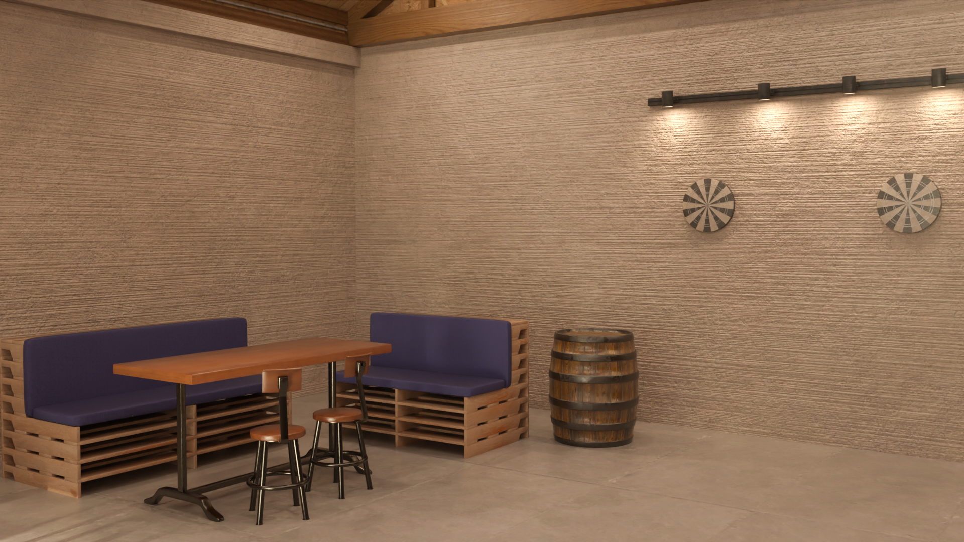 Modern Barn Restaurant | Daz 3D