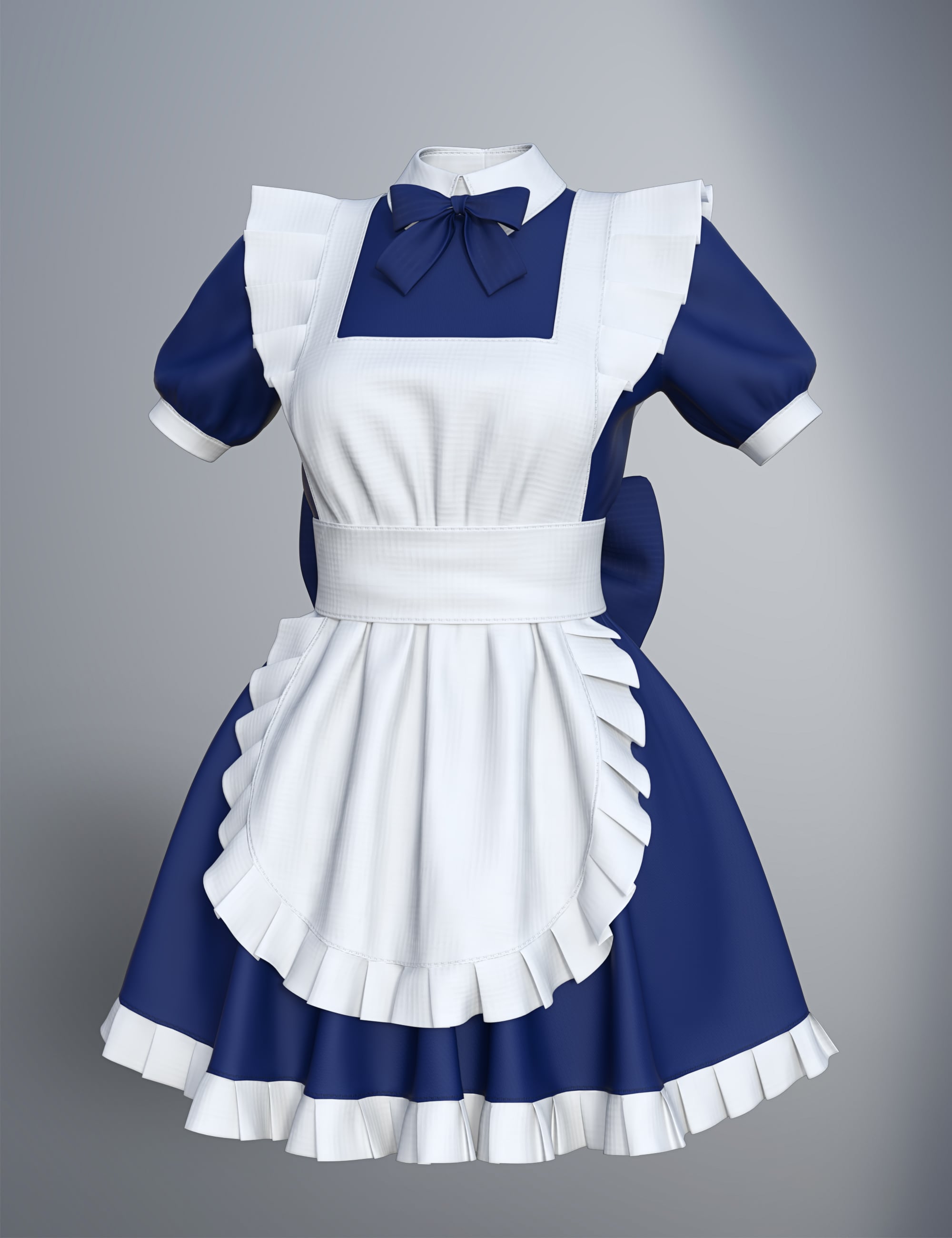 dForce SU Maid Uniform for Genesis 9, 8.1, and 8 Female | Daz 3D