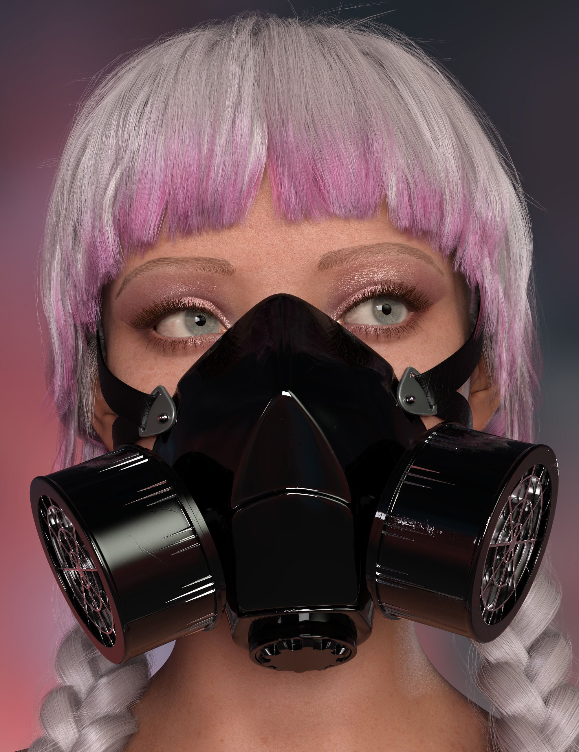 Pastel Goth Mask for Genesis 9 | Daz 3D