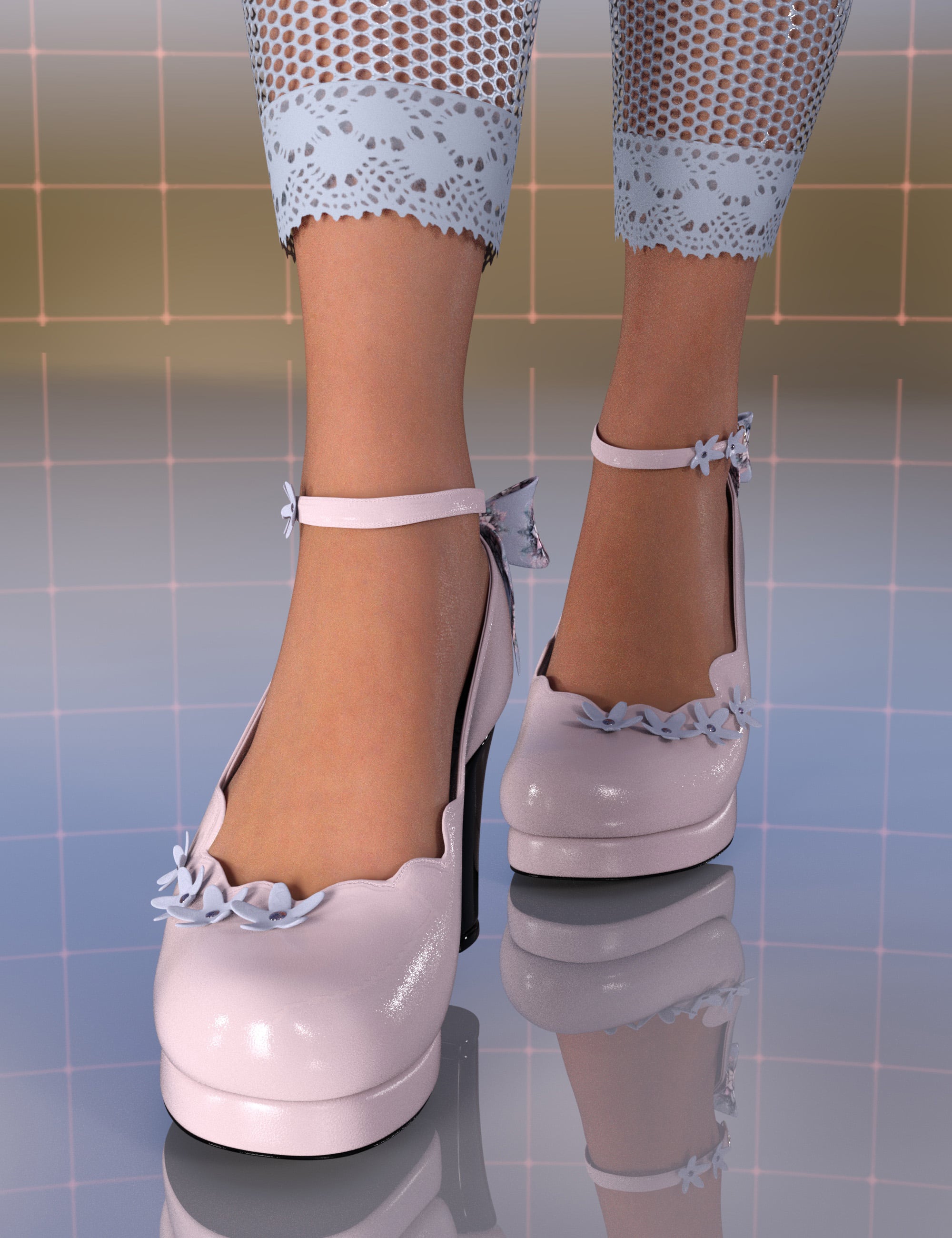 Pastel Goth Shoes for Genesis 9 | Daz 3D