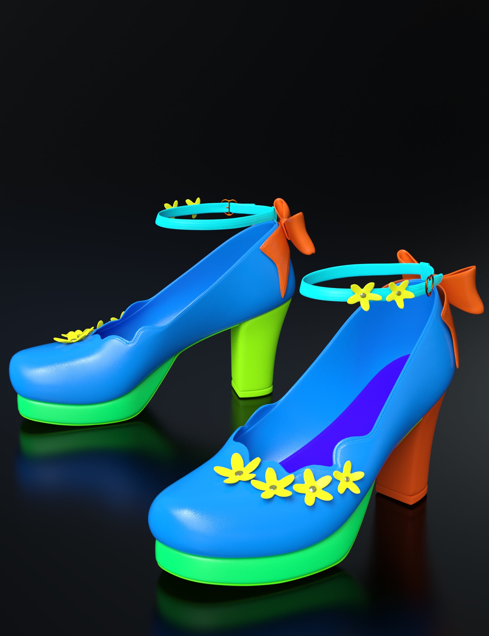 Pastel Goth Shoes for Genesis 9 | Daz 3D