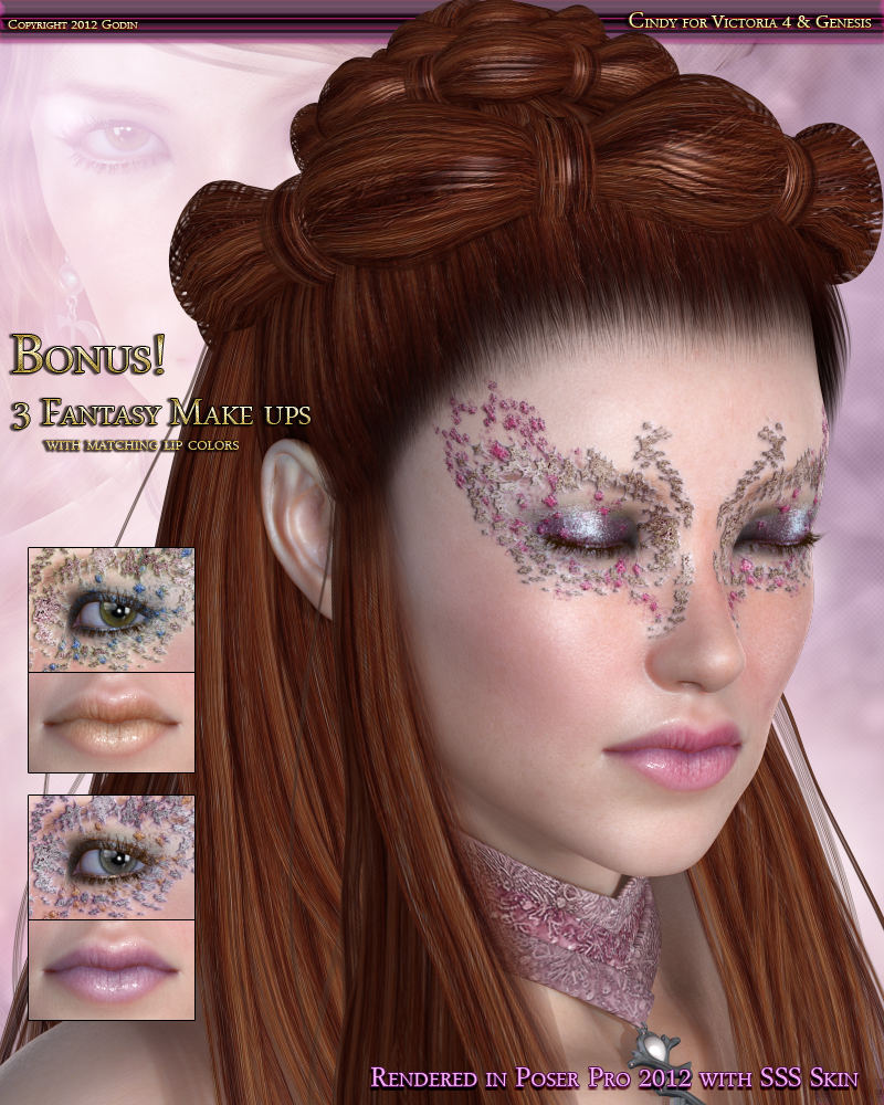 VH_Cindy for Victoria 4 & Genesis | Daz 3D