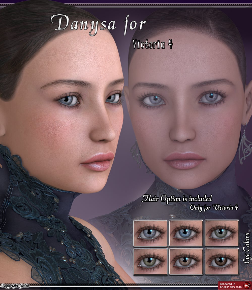 VH_Danysa for Victoria 4 & Genesis | Daz 3D