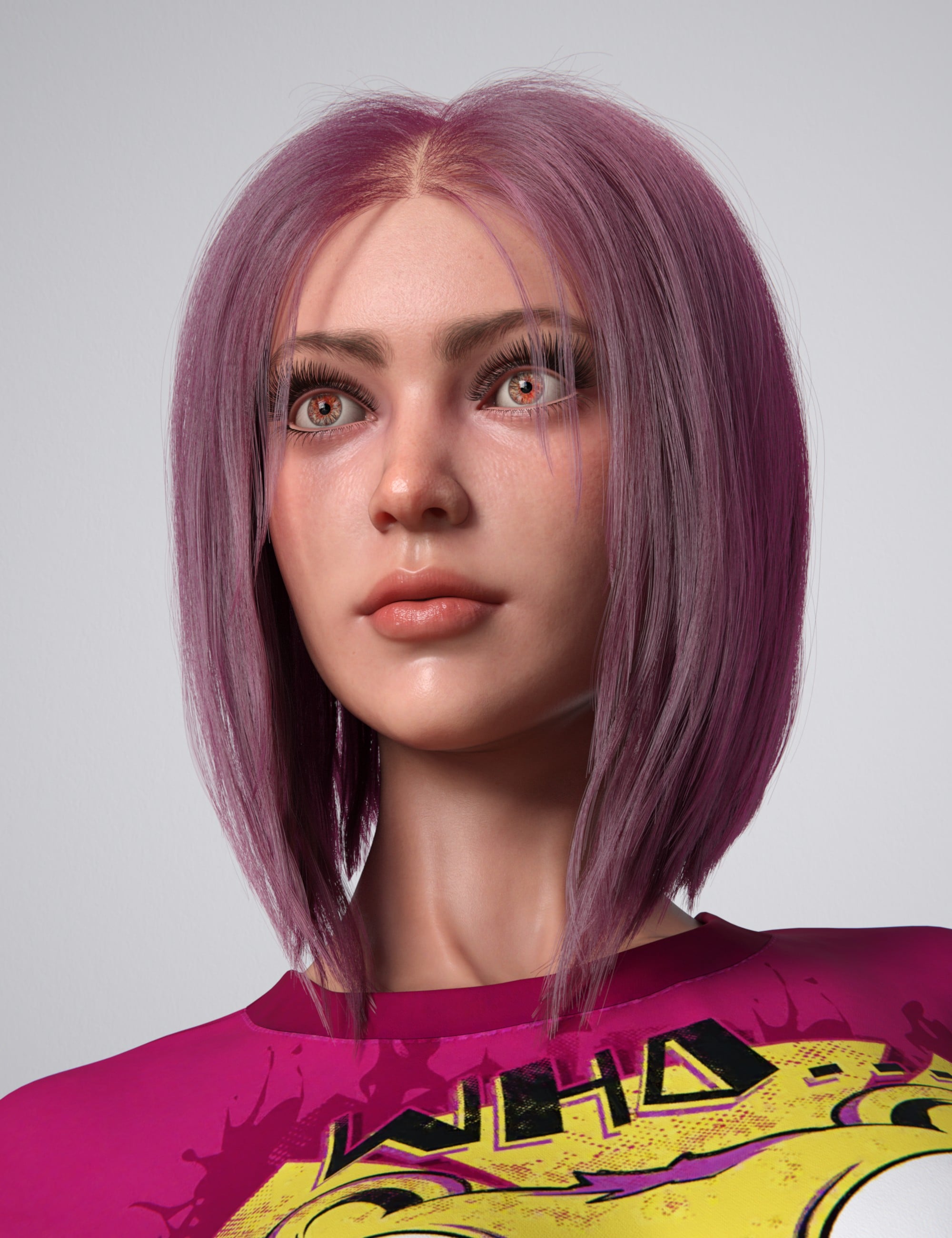 dForce AK Gorgeous Bob Hair for Genesis 9, 8, and 8.1 Female | Daz 3D