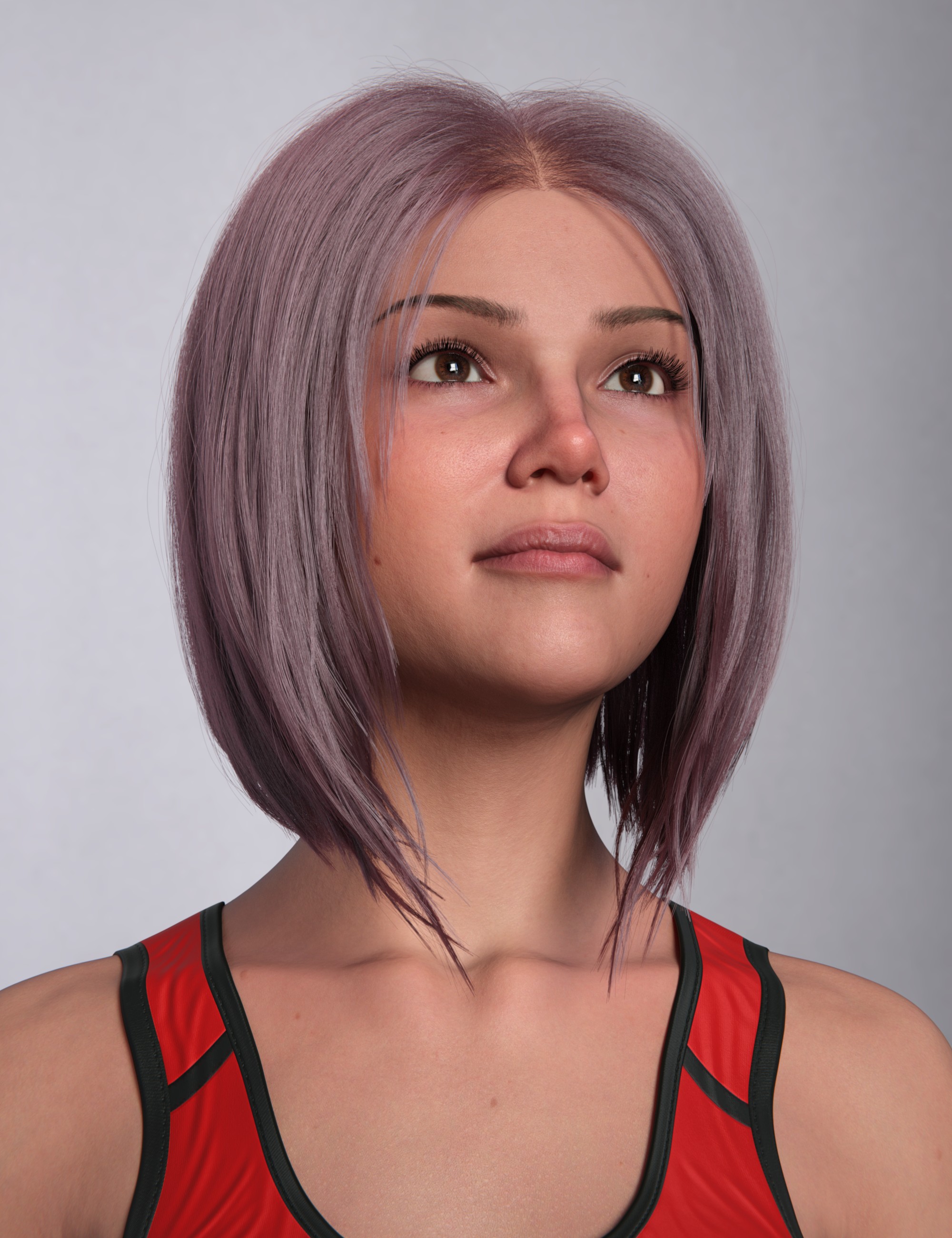dForce AK Gorgeous Bob Hair for Genesis 9, 8, and 8.1 Female | Daz 3D
