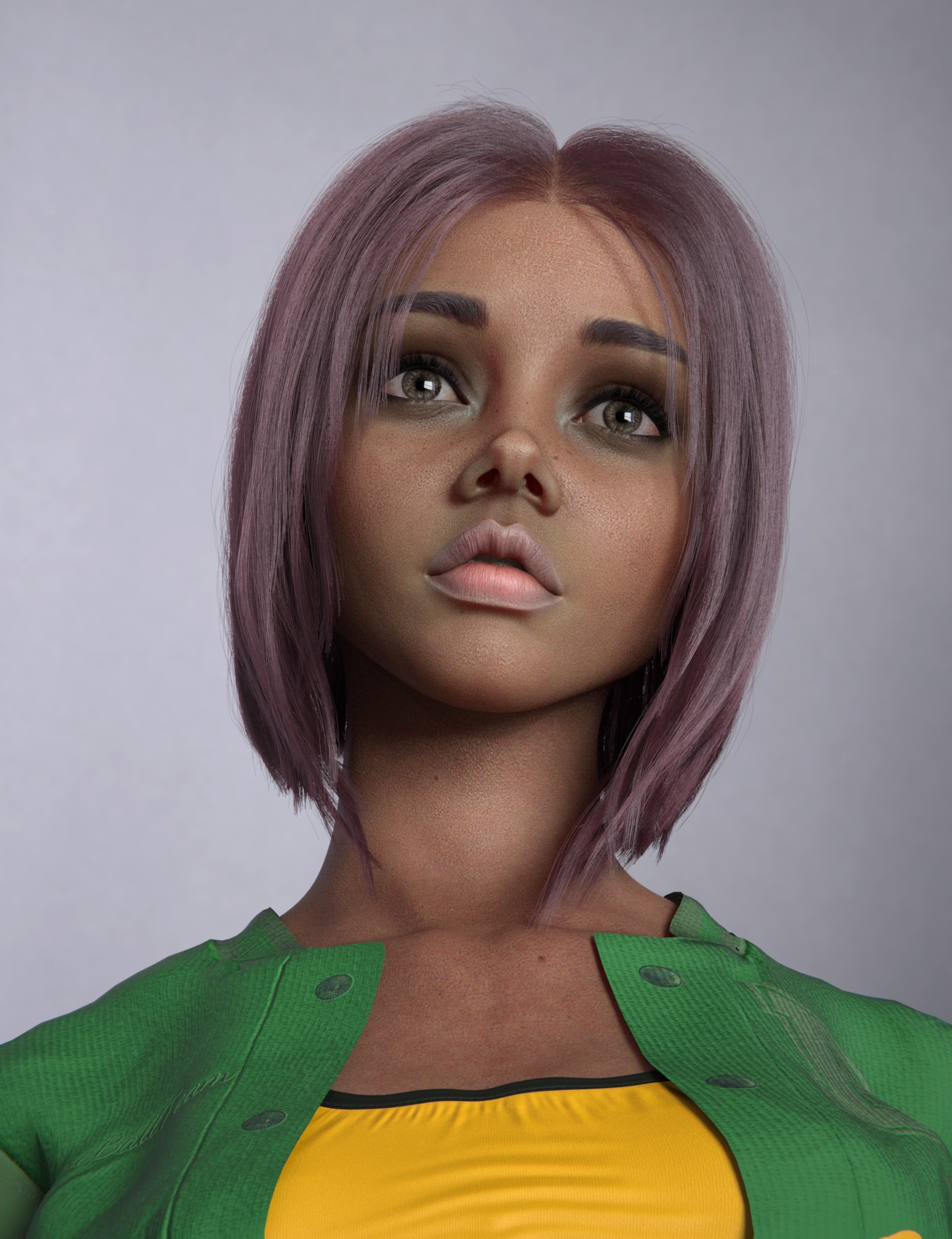 dForce AK Gorgeous Bob Hair for Genesis 9, 8, and 8.1 Female | Daz 3D