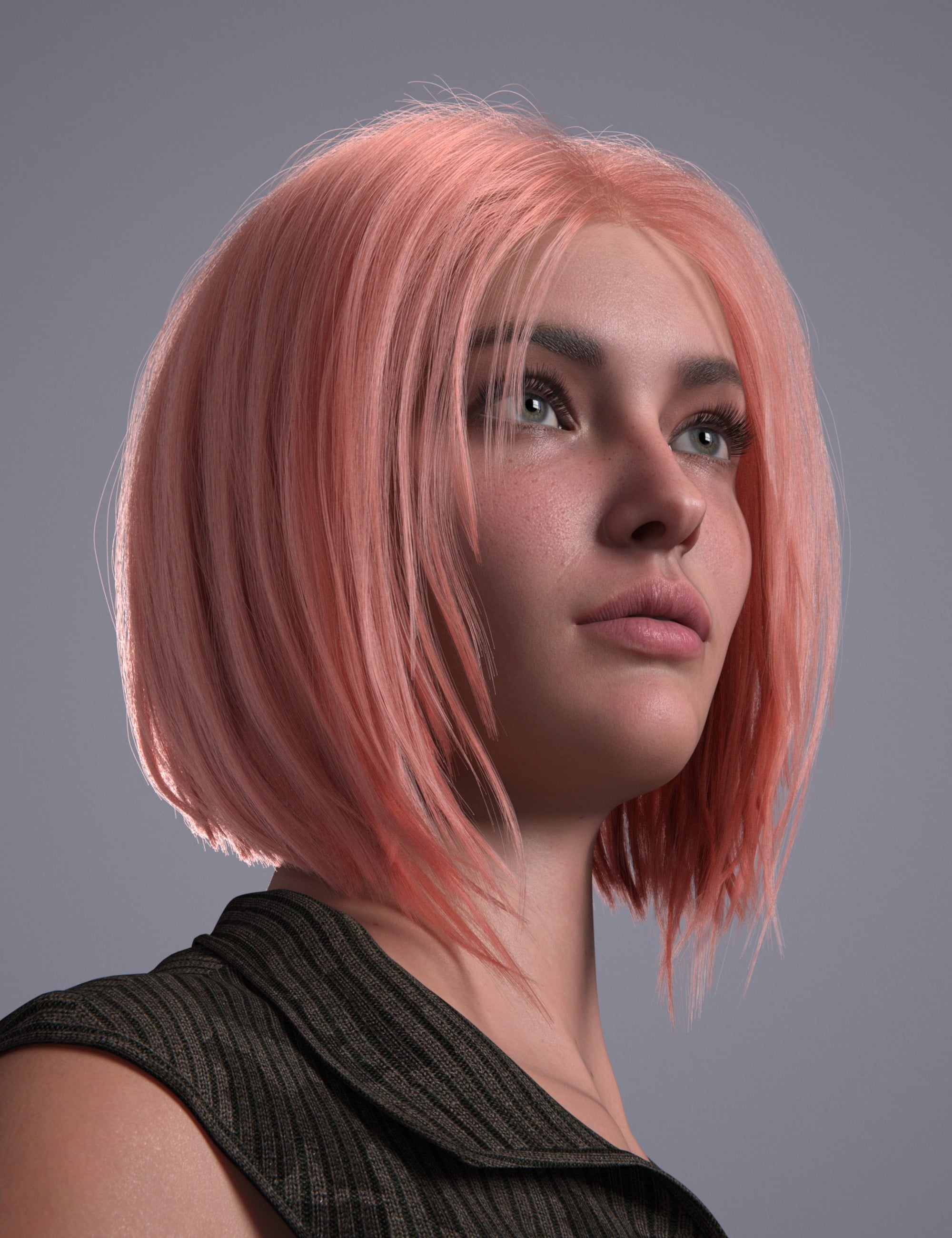 dForce AK Gorgeous Bob Hair for Genesis 9, 8, and 8.1 Female | Daz 3D