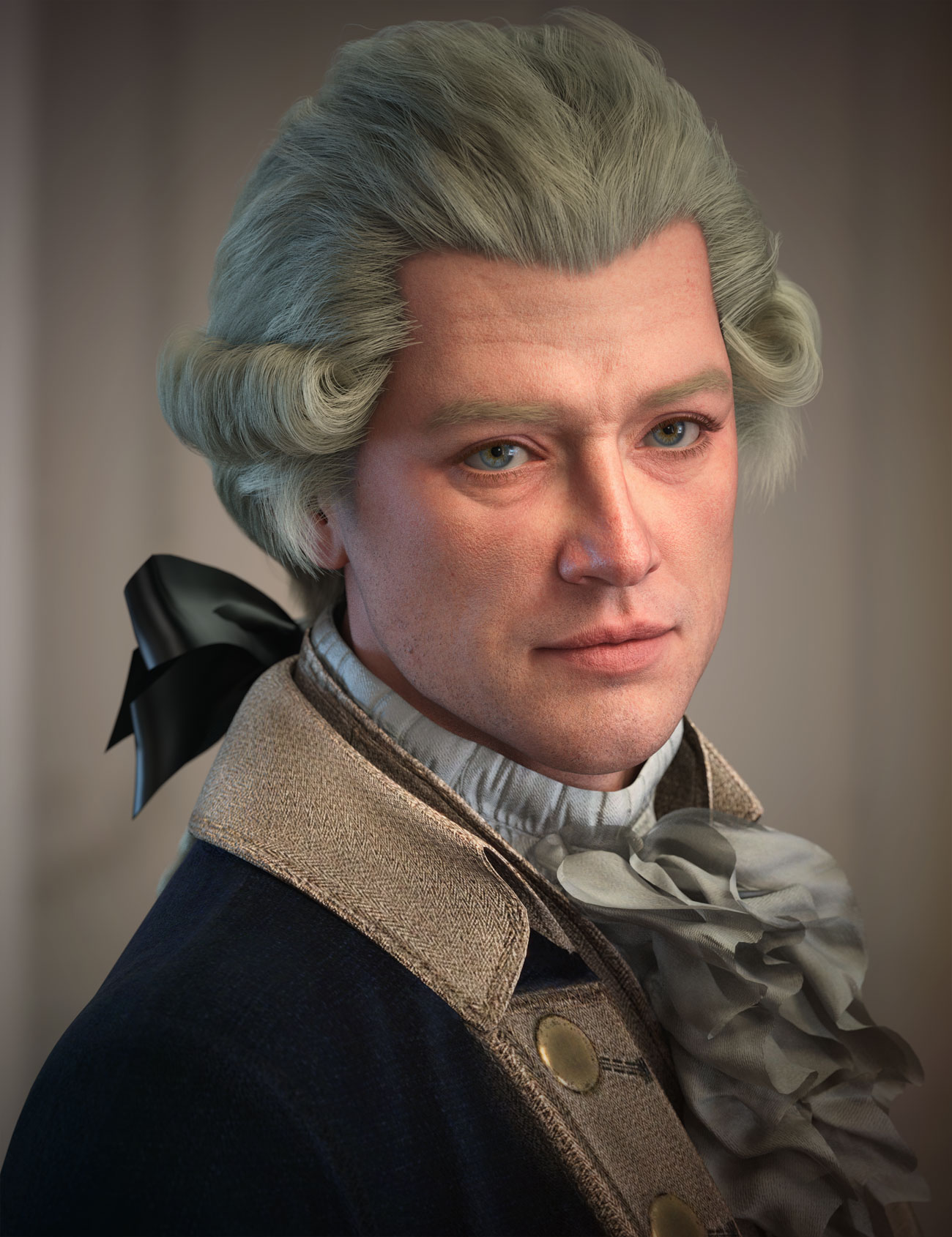 dForce Louis Hair for Genesis 9 | Daz 3D