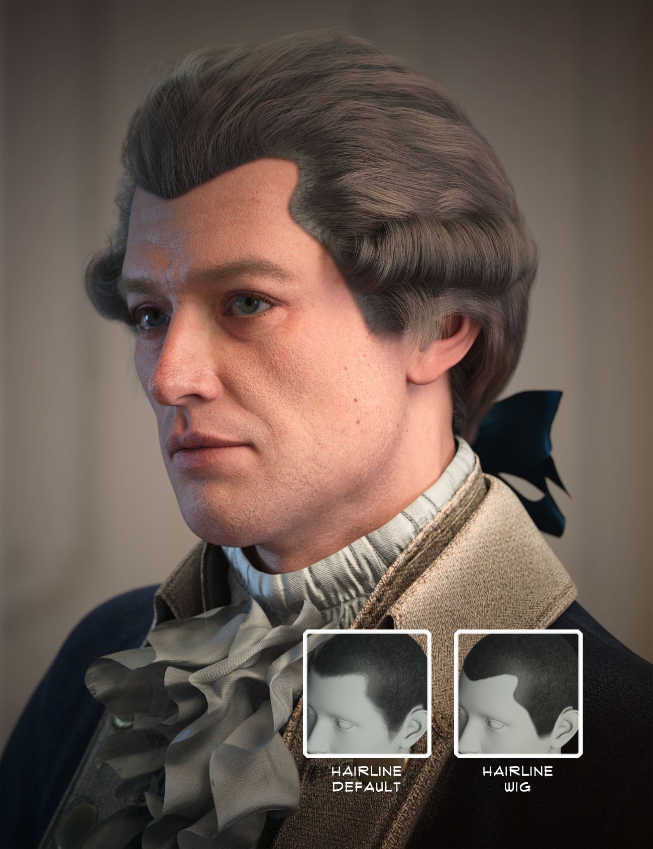 dForce Louis Hair for Genesis 9 | Daz 3D