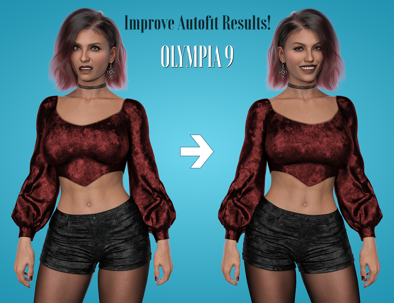 GVP Chest Smoothing Morphs for Genesis 9 - Volume 2 | Daz 3D