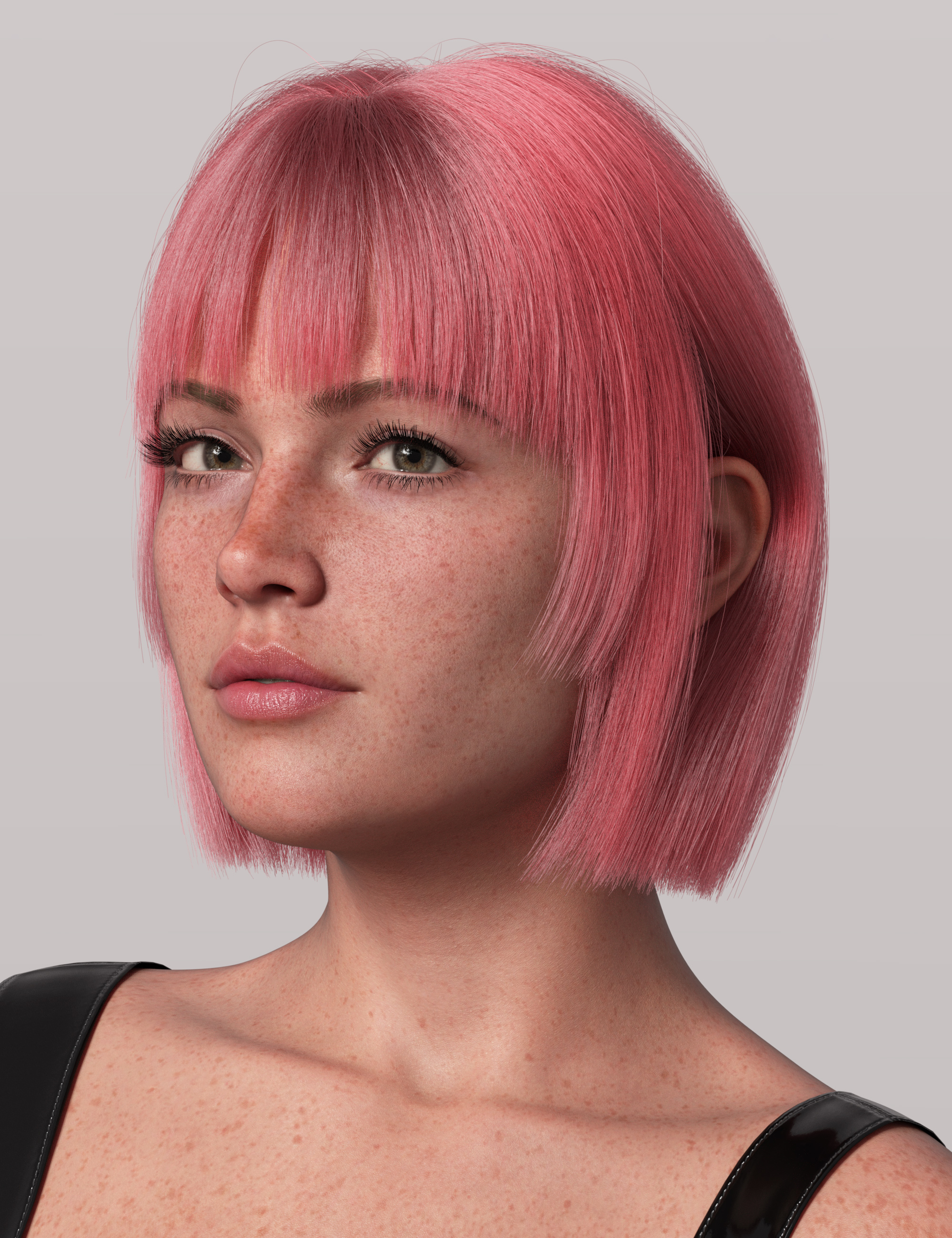 dForce Strand-Based Classic Bob 2 Hair for Genesis 9 and 8 Female | Daz 3D