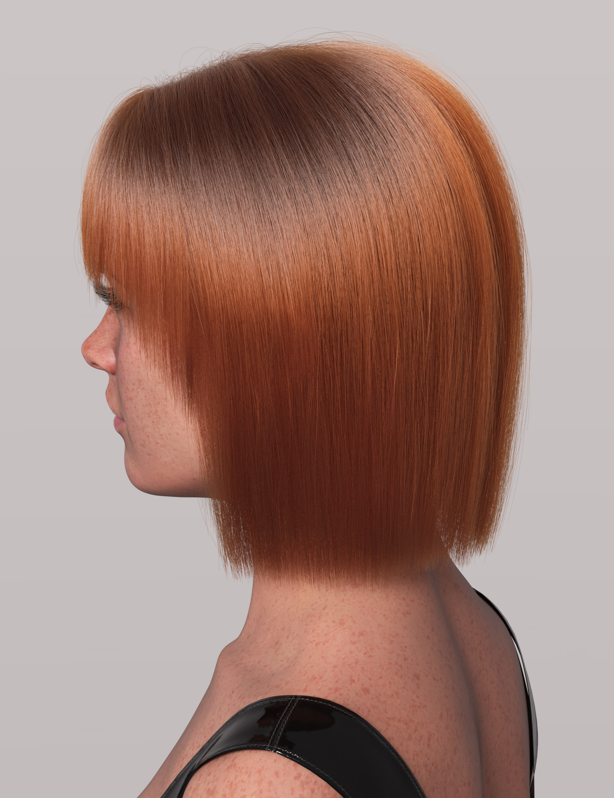 dForce Strand-Based Classic Bob 2 Hair for Genesis 9 and 8 Female | Daz 3D