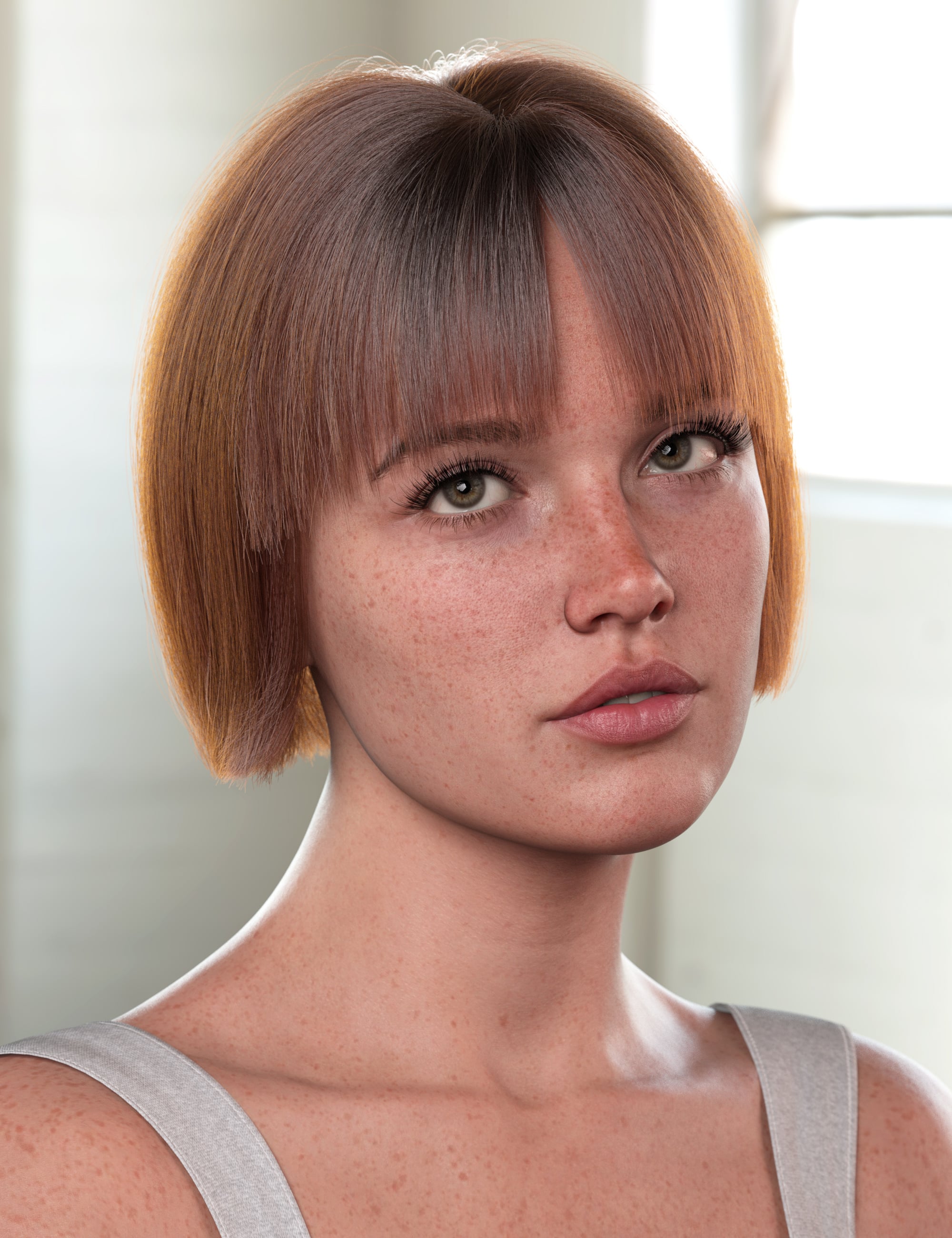 dForce Strand-Based Classic Bob 2 Hair for Genesis 9 and 8 Female | Daz 3D